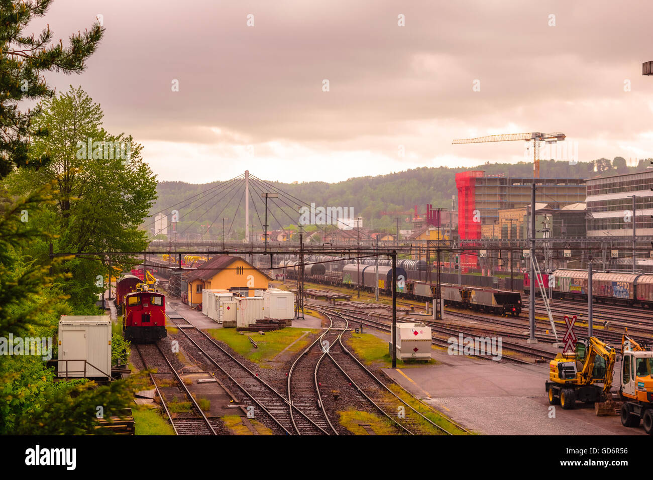 Railway station depot junction hi-res stock photography and images - Alamy