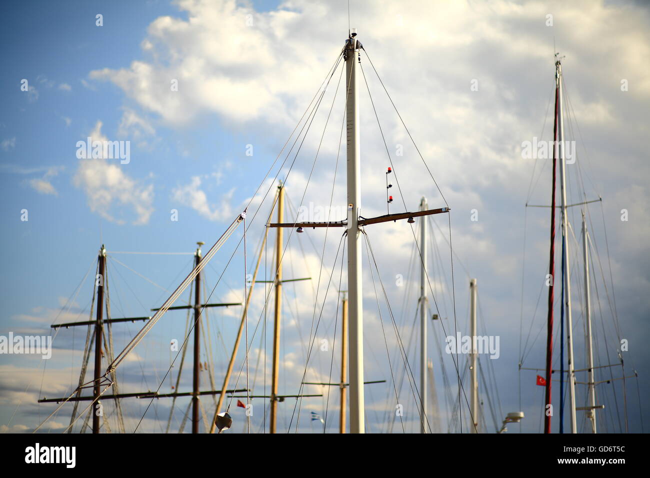 A Group Of Mast Stock Photo - Alamy