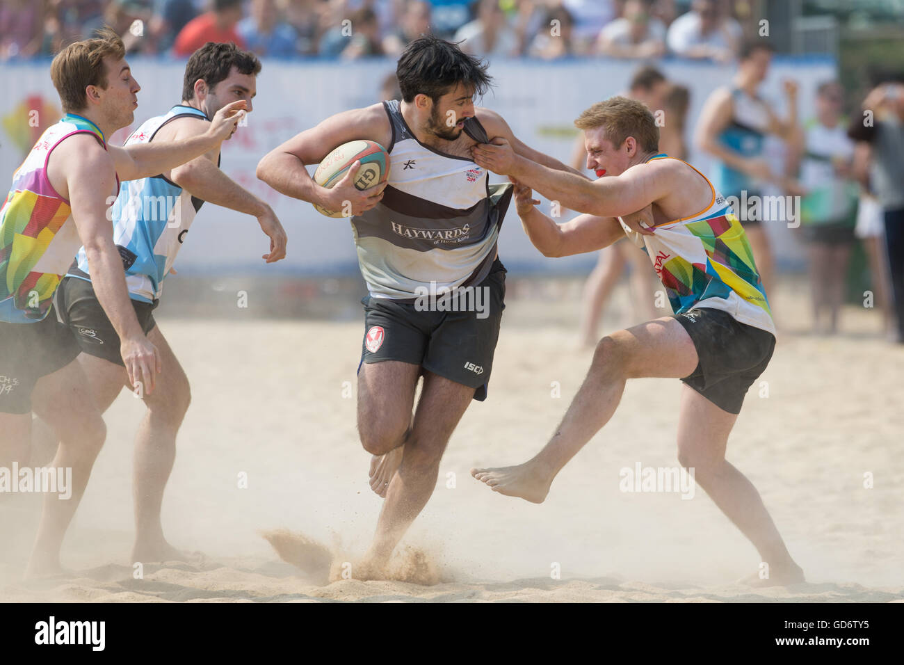 Beach Rugby - Hong Kong Beach 5's 2014 Stock Photo - Alamy