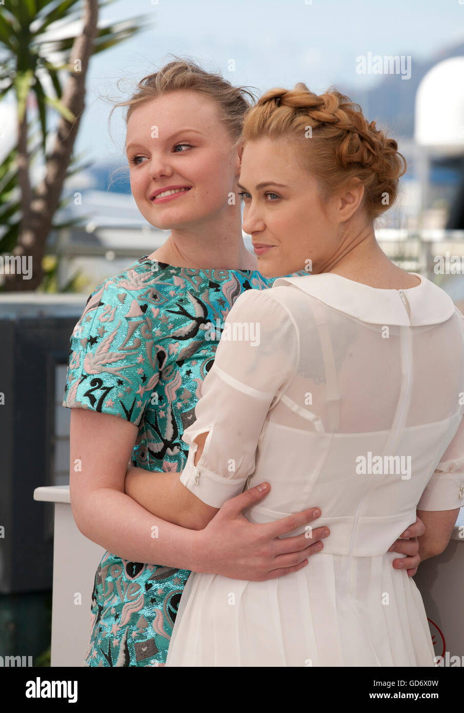 Maria Dragus and Malina Manovici at the gala screening for the film ...