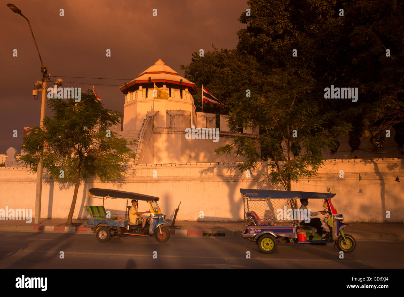 the Mahakan Fort in Banglamphu in the city of Bangkok in Thailand in ...