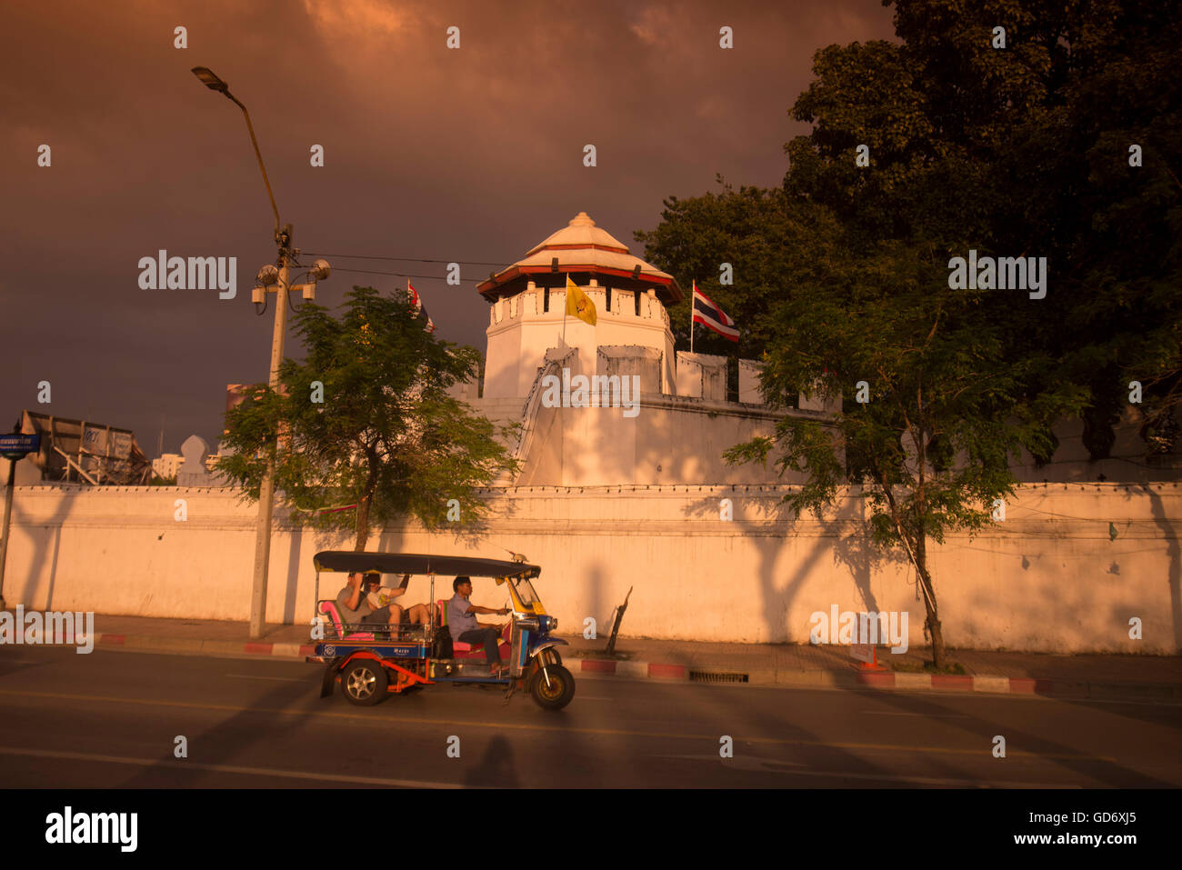 the Mahakan Fort in Banglamphu in the city of Bangkok in Thailand in ...
