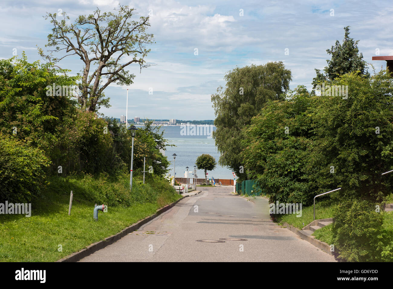 Street view on baltic sea Stock Photo - Alamy