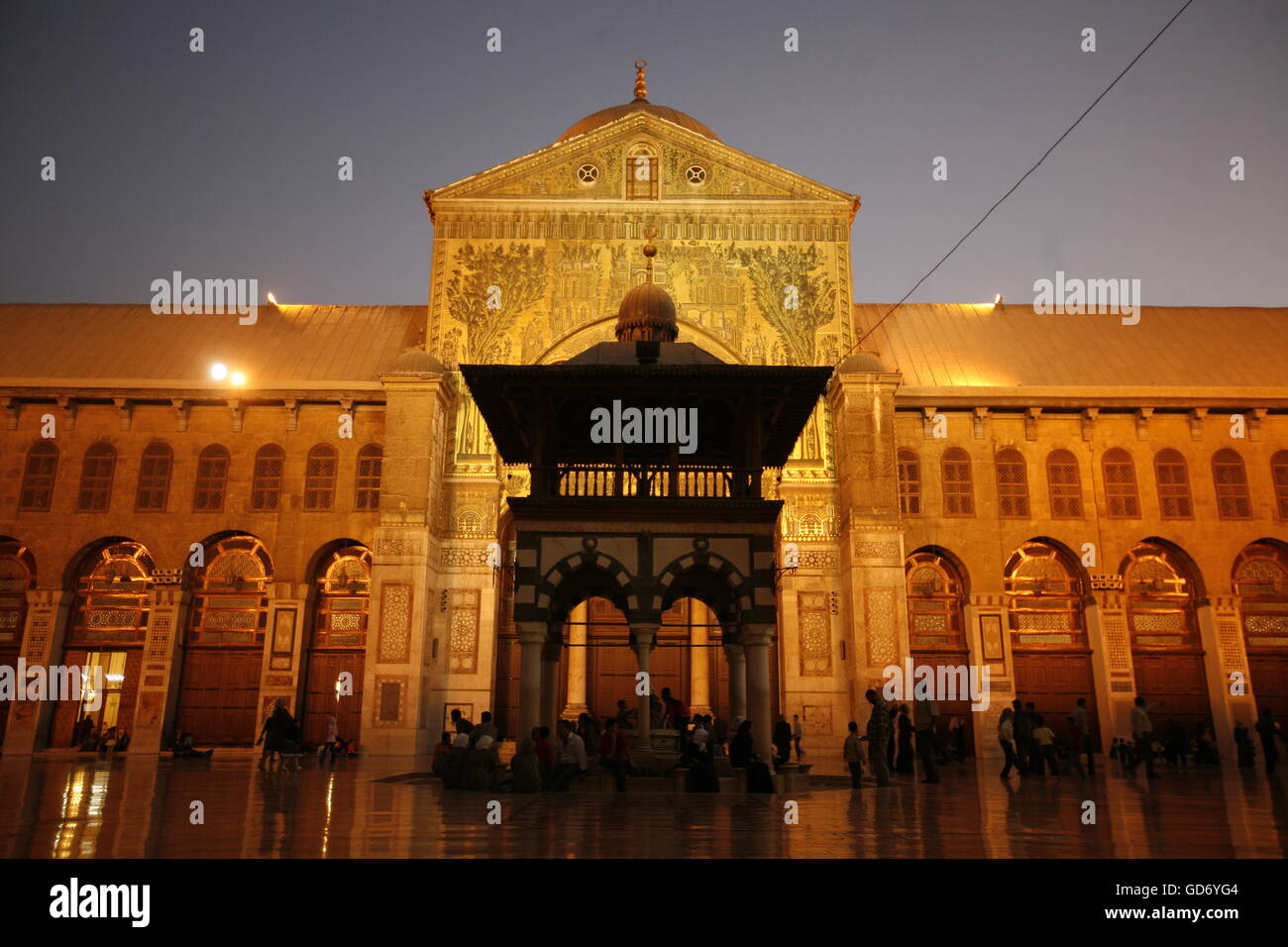 the Umayyad Mosque in the city of Damaskus in Syria in the middle east ...