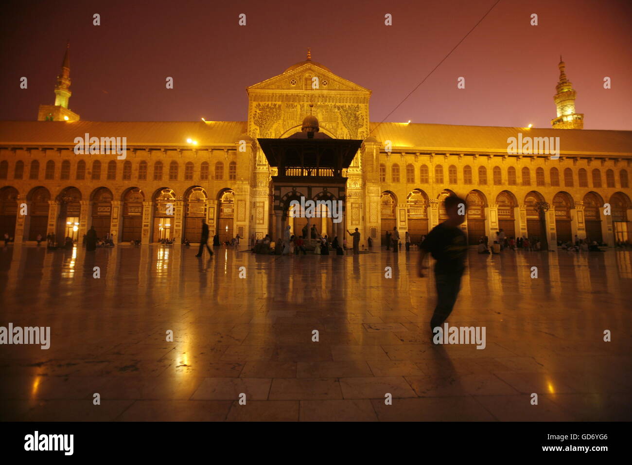 the Umayyad Mosque in the city of Damaskus in Syria in the middle east ...