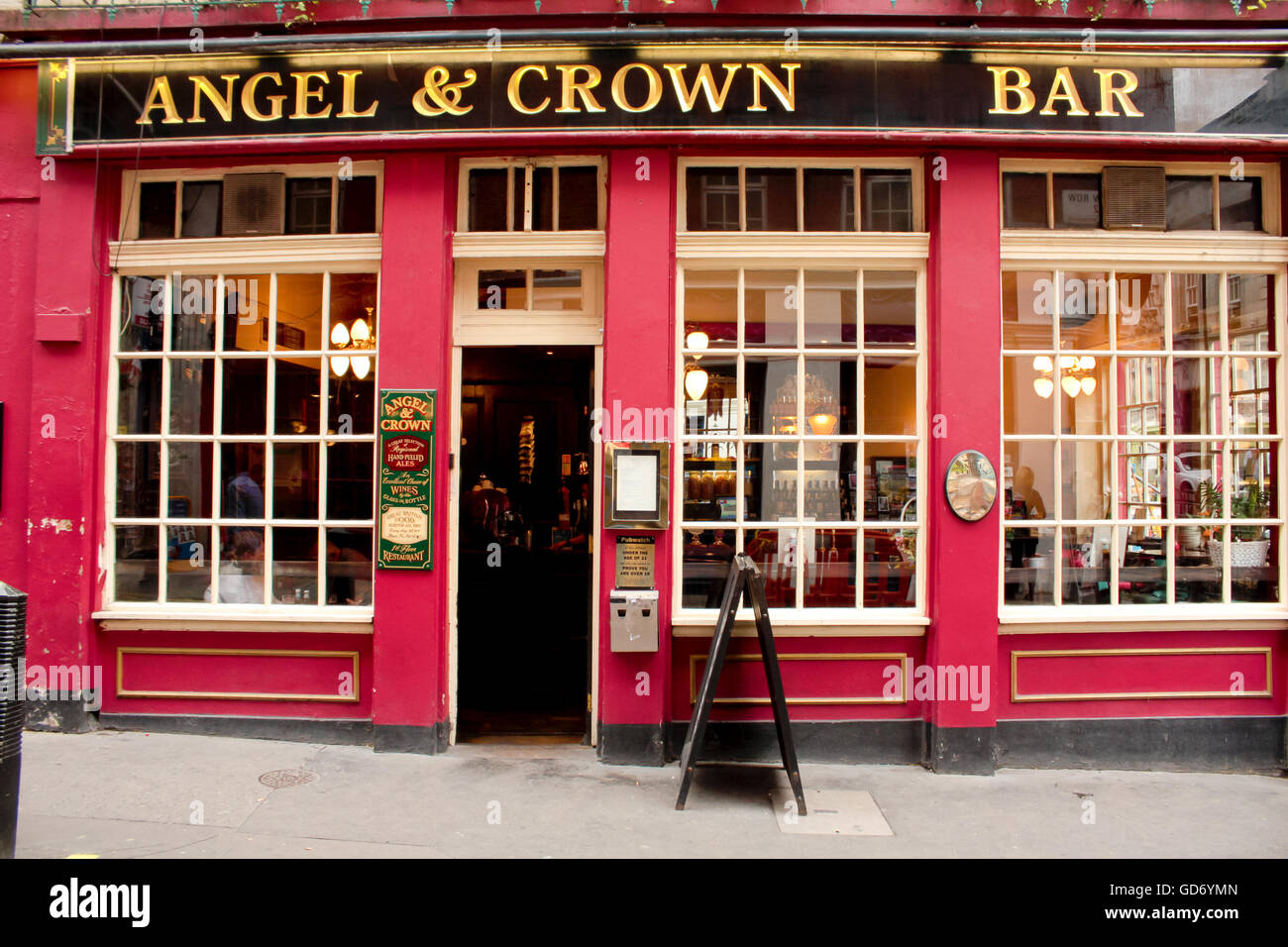 London, UK - August 17, 2010: typical british pub with red facade Stock ...