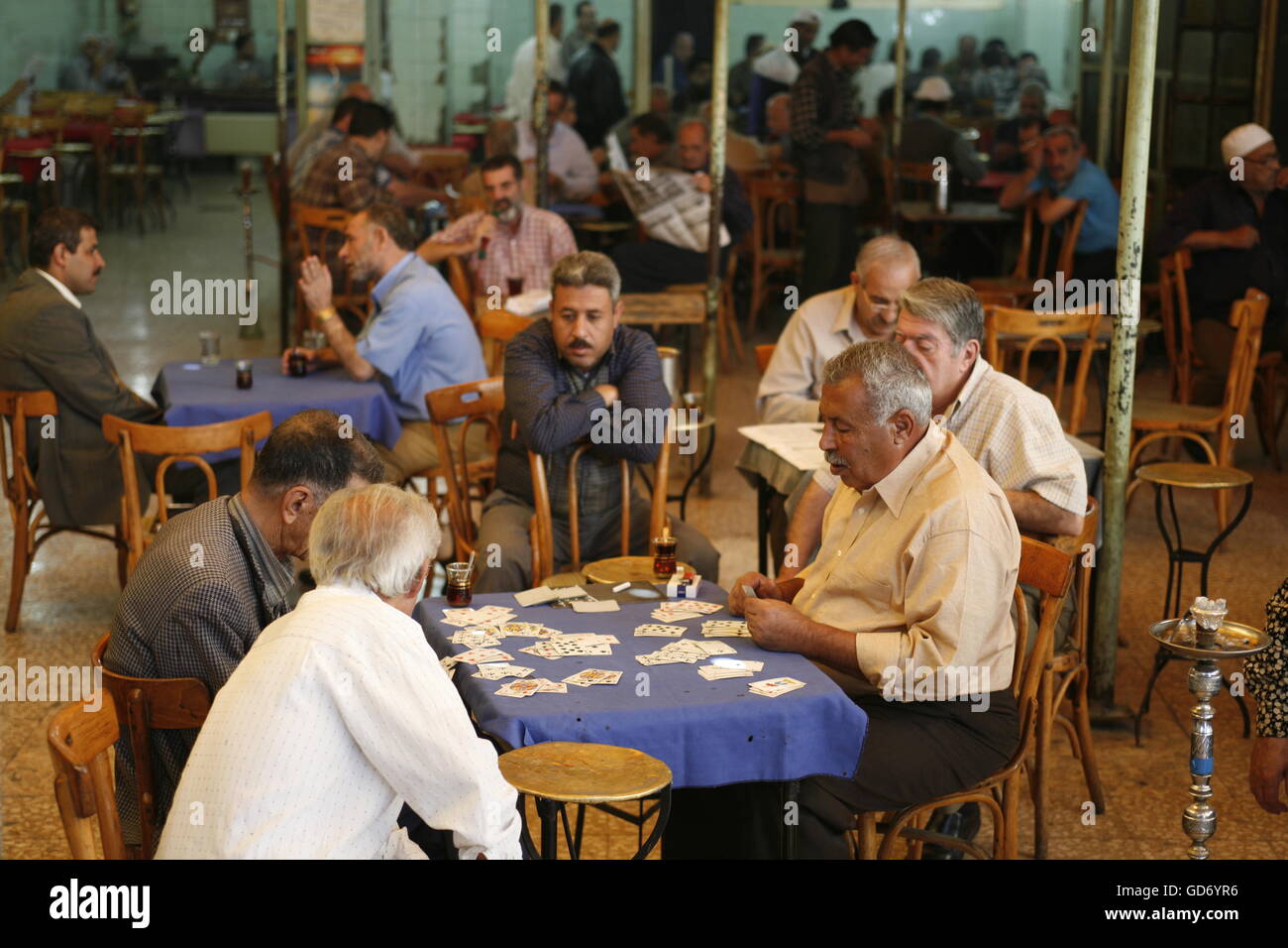 the architecture of a traditional restaurant in the market or souq in ...