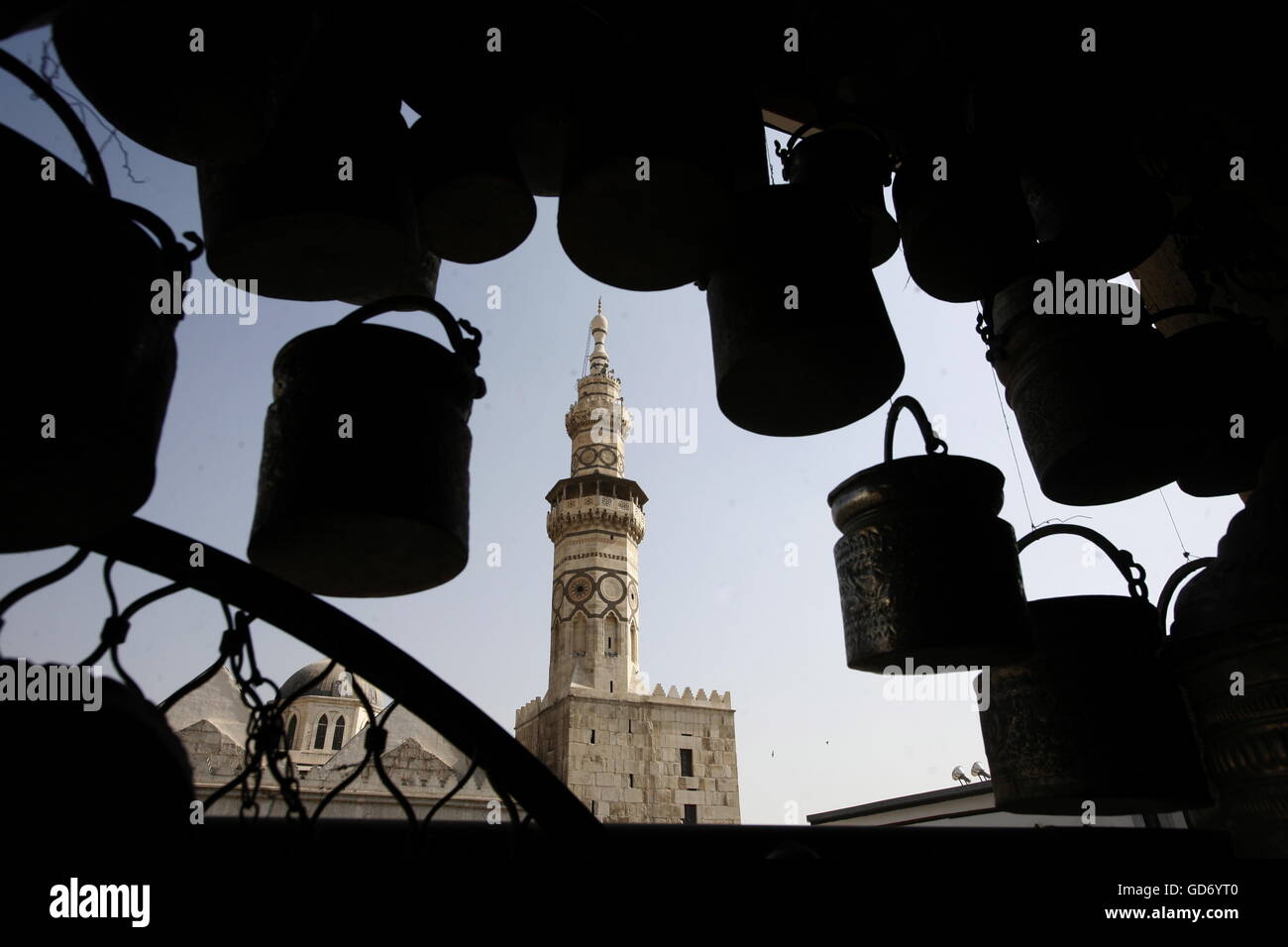 the Umayyad Mosque in the city of Damaskus in Syria in the middle east ...