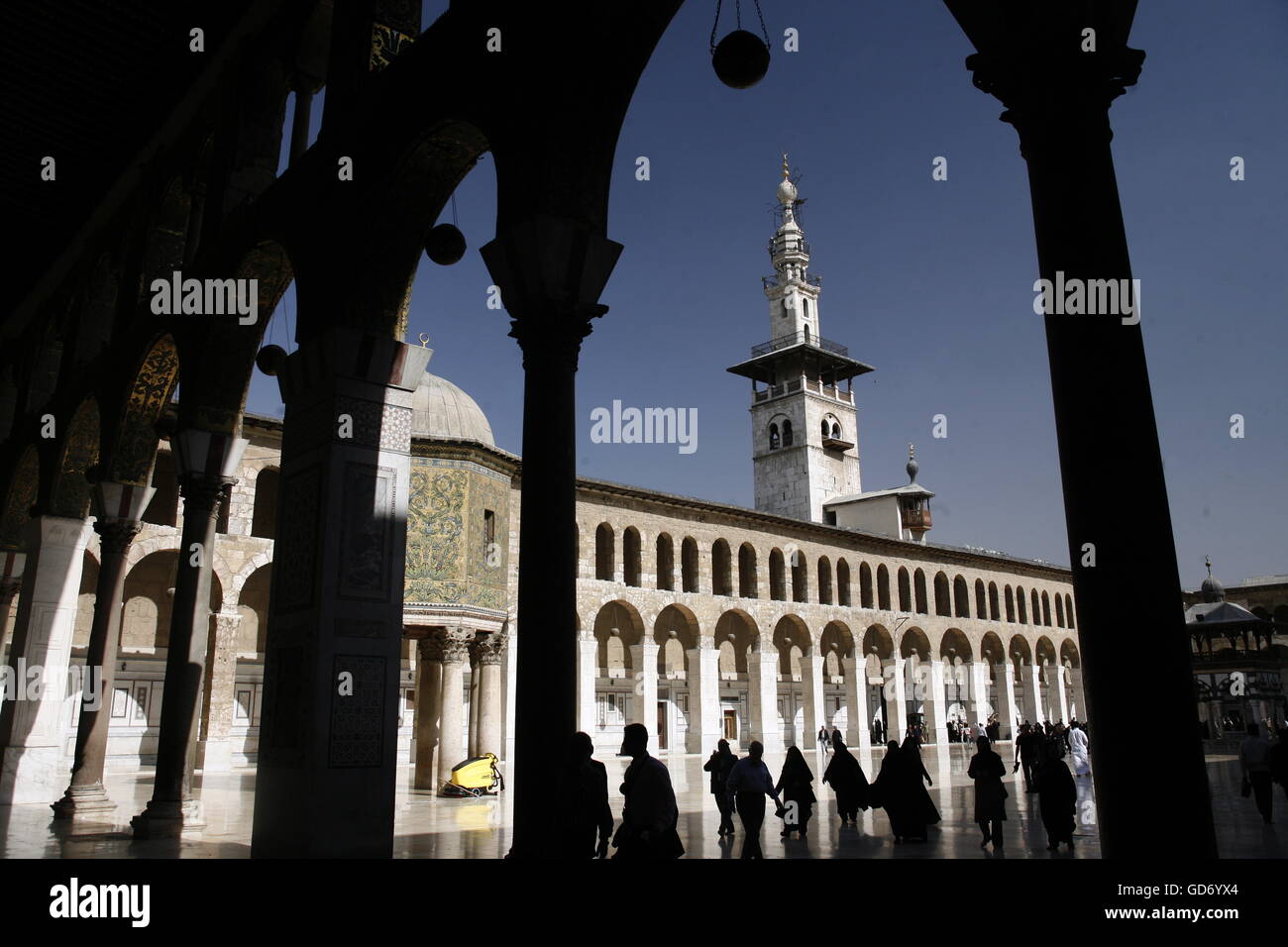 the Umayyad Mosque in the city of Damaskus in Syria in the middle east ...