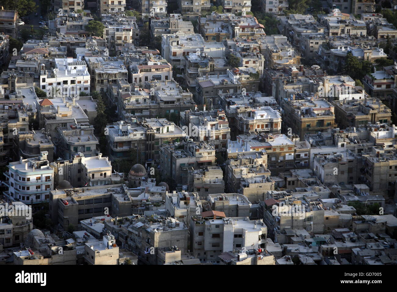 the city centre of Damaskus before the war in Syria in the middle east ...