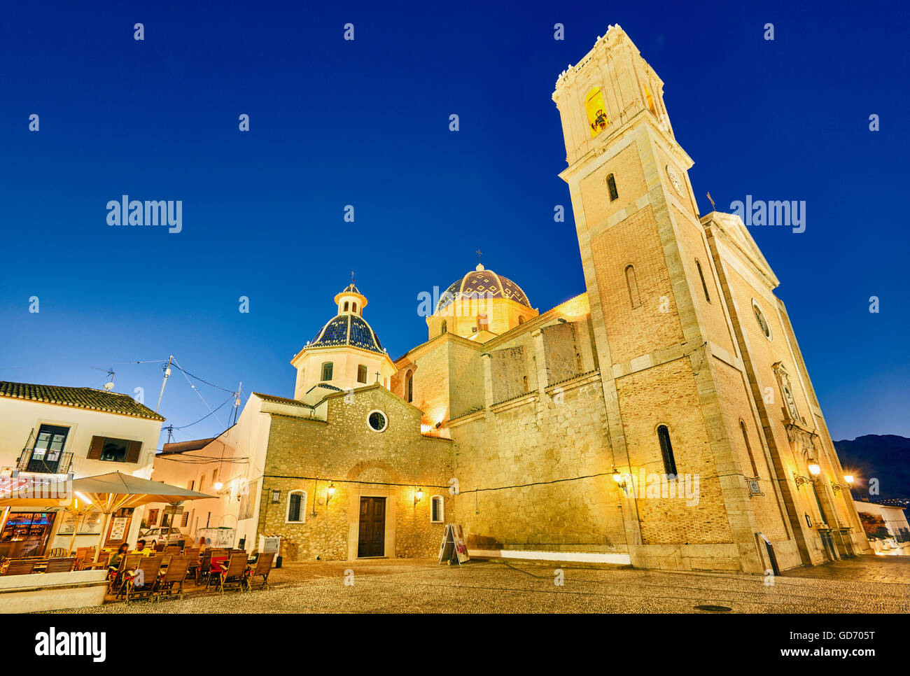 Church square altea hi-res stock photography and images - Alamy