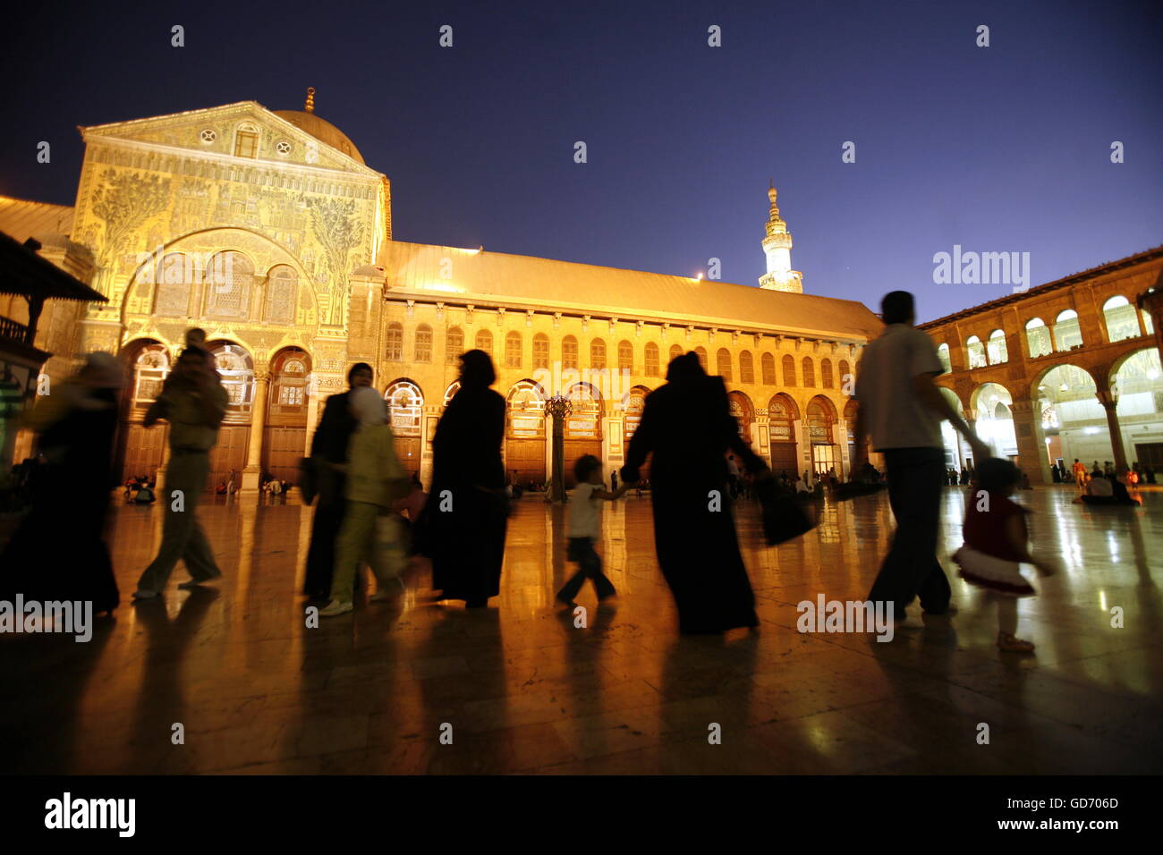 the Umayyad Mosque in the city of Damaskus in Syria in the middle east ...