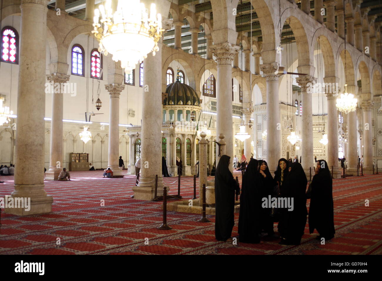 the Umayyad Mosque in the city of Damaskus in Syria in the middle east ...