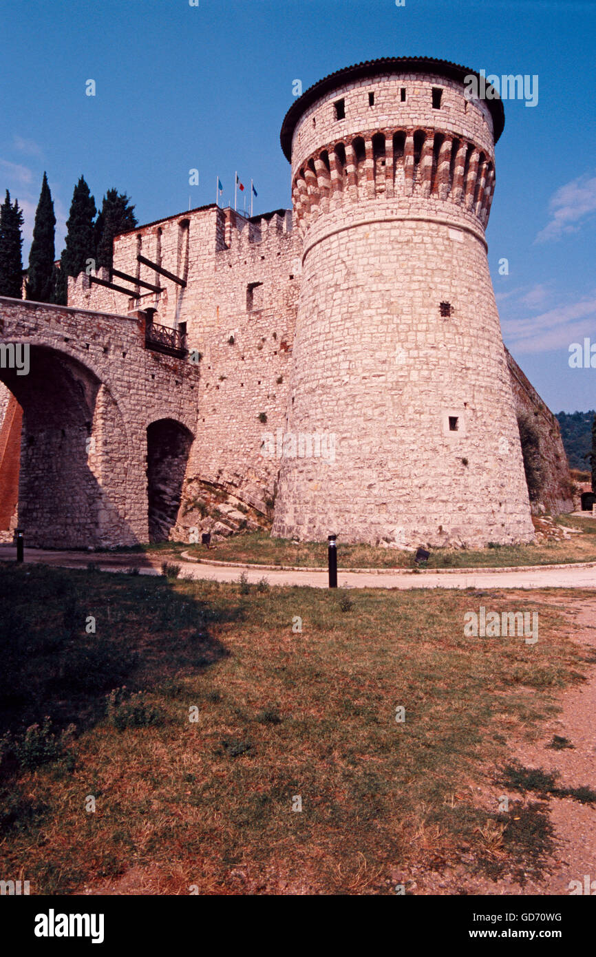 Italy, Lombardy, Brescia, Castle Stock Photo - Alamy