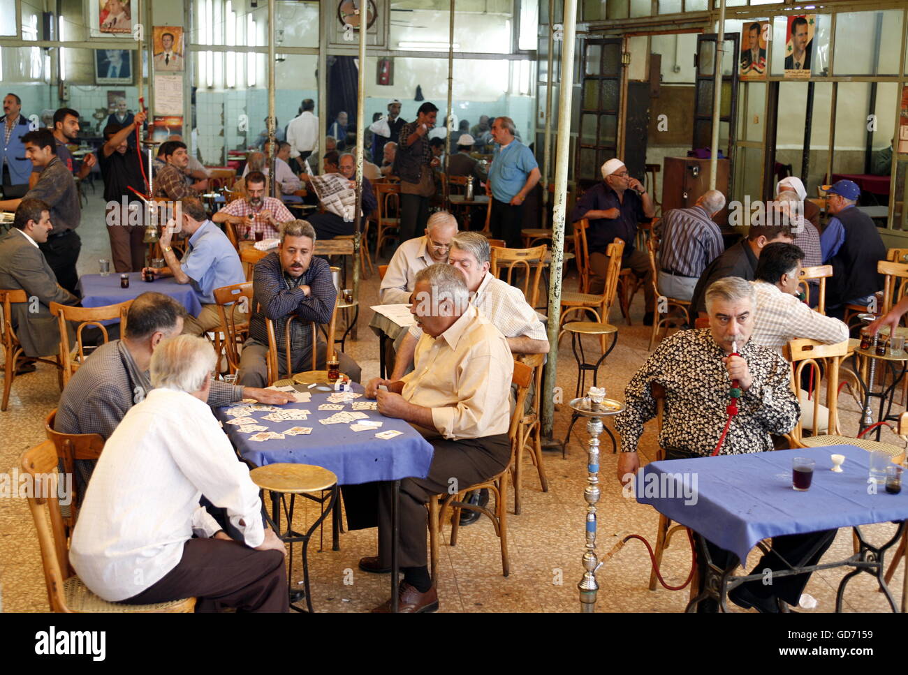 the architecture of a traditional restaurant in the market or souq in ...