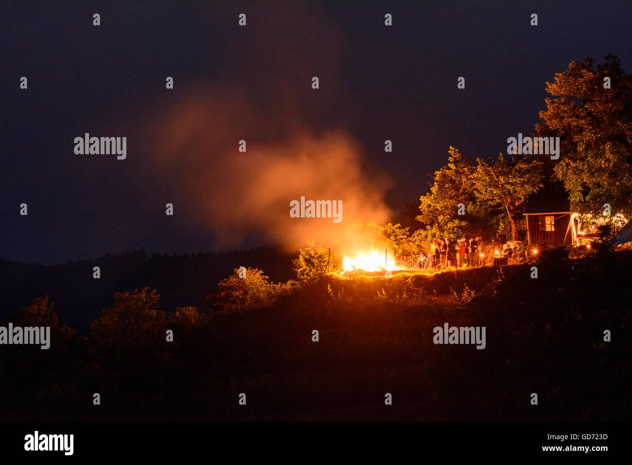 Fire solstice in the vineyards hi-res stock photography and images - Alamy