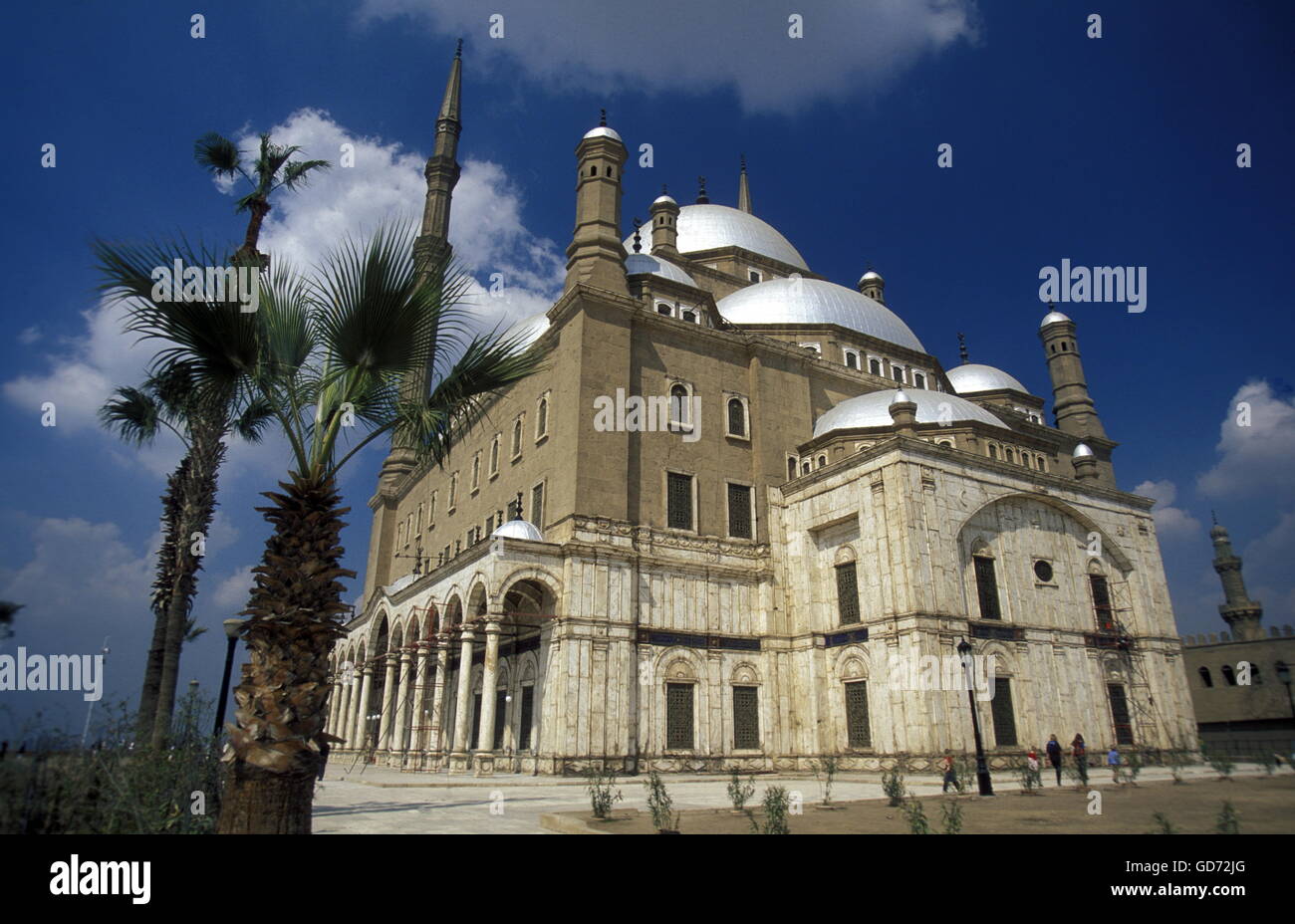 the Mohammed Ali Mosque in the old town of Cairo the capital of Egypt ...