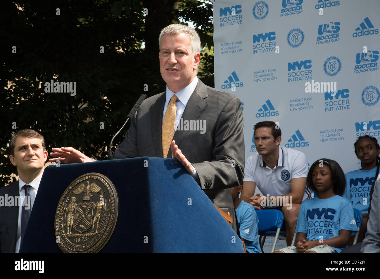 Bronx, United States. 12th July, 2016. The Bronx, New York: Mayor Bill ...