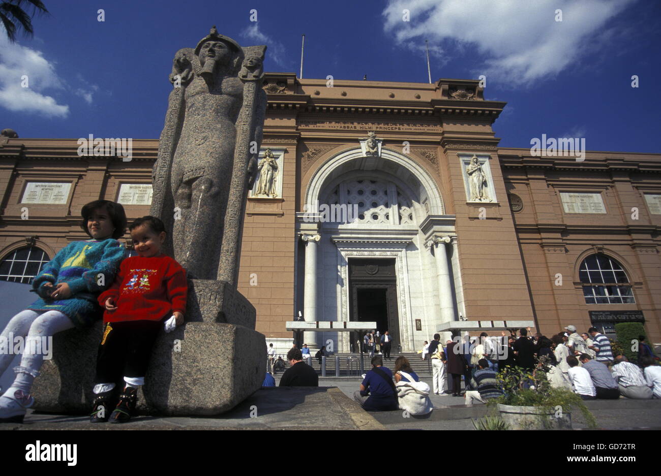 the Egyptian Museum in the old town of Cairo the capital of Egypt in ...