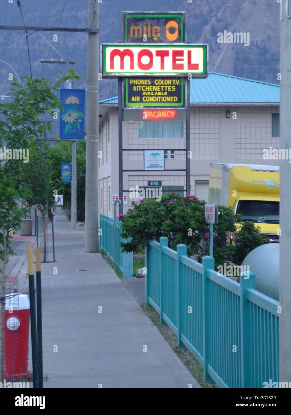 Lillooet Motel, British Columbia Stock Photo - Alamy