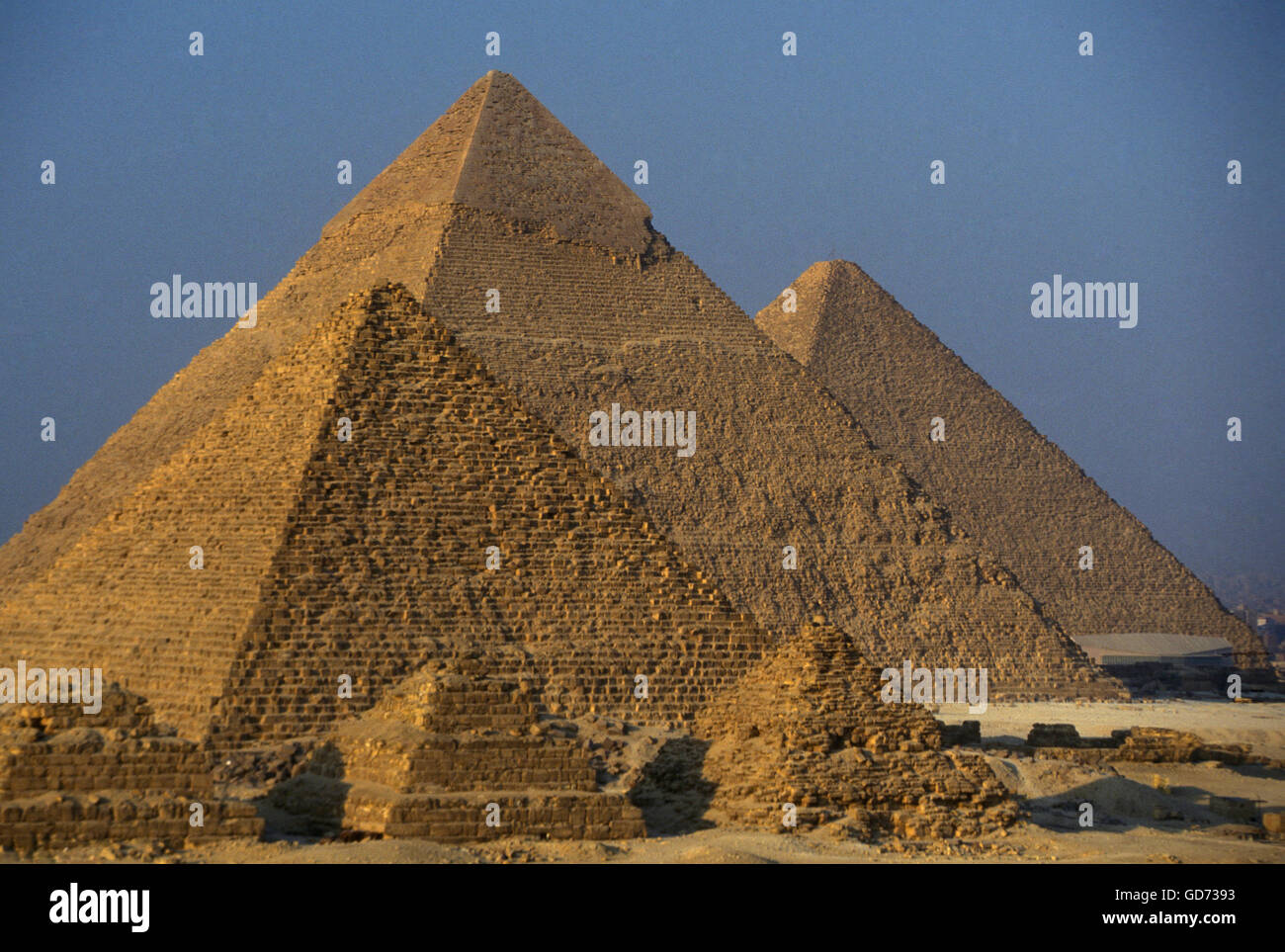the pyramids pf giza near the city of Cairo the capital of Egypt in ...