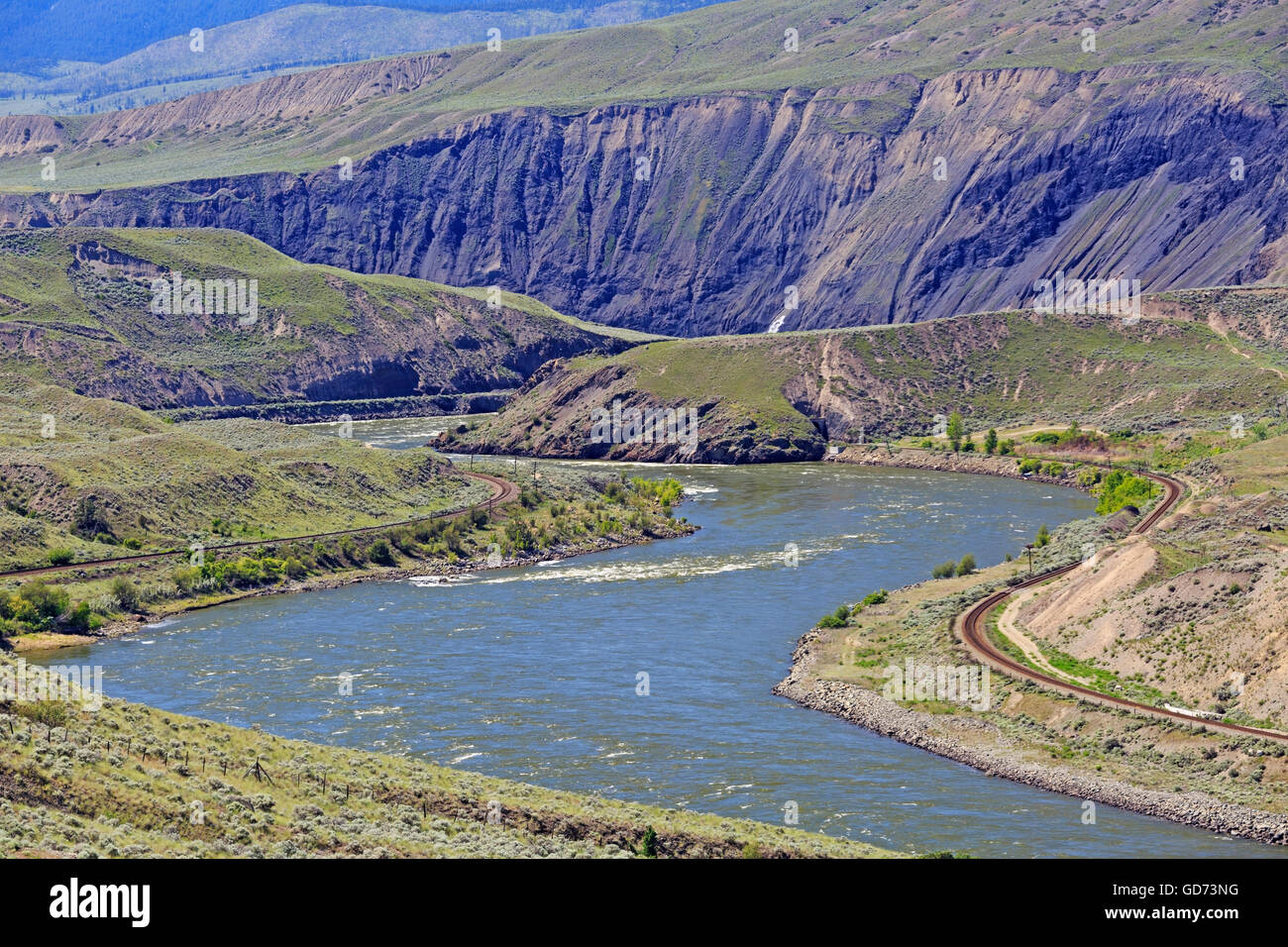 Thompson River near Ashcorft, British Columbia Stock Photo - Alamy