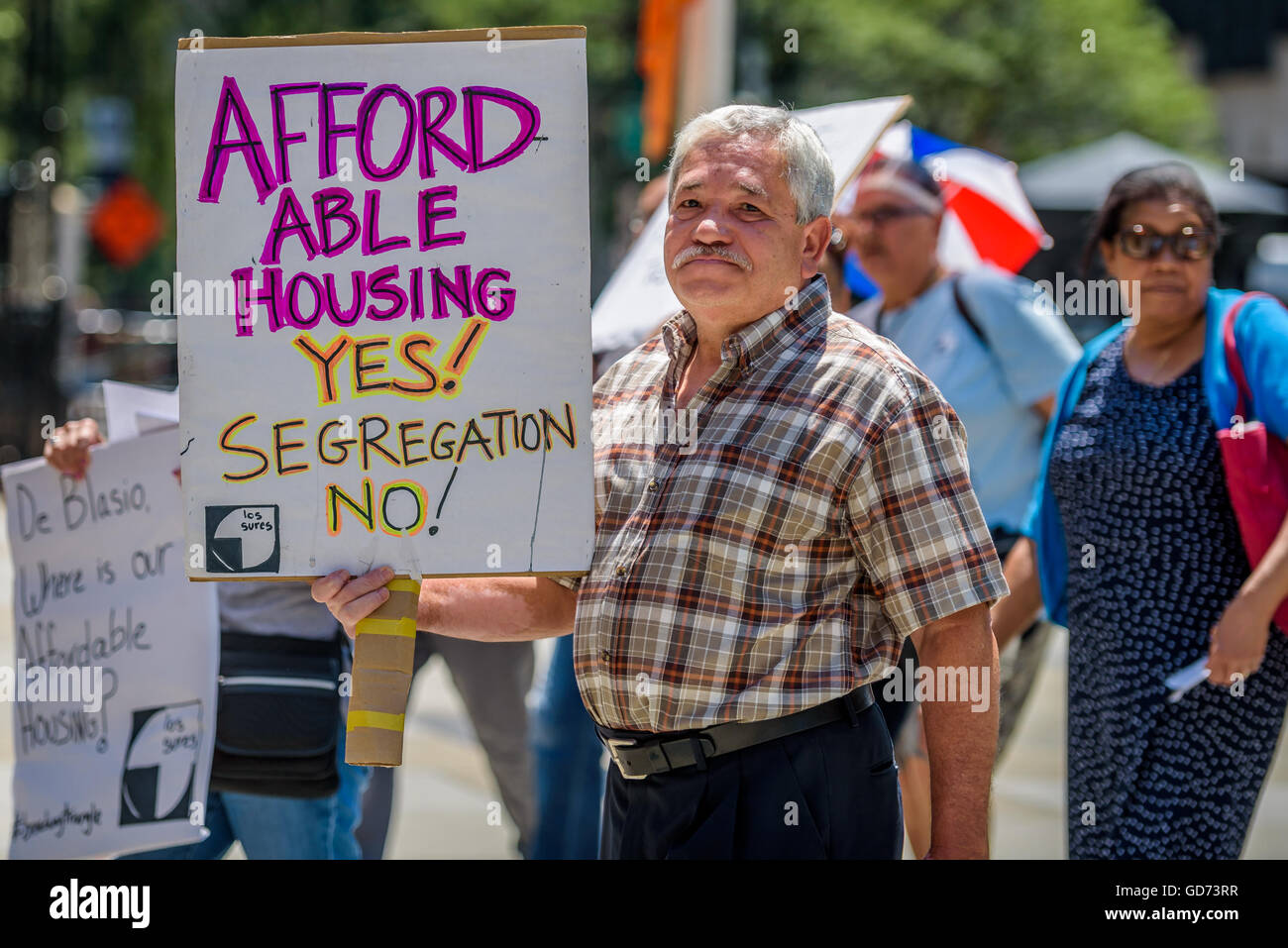 New York, United States. 12th July, 2016. The Broadway Triangle ...