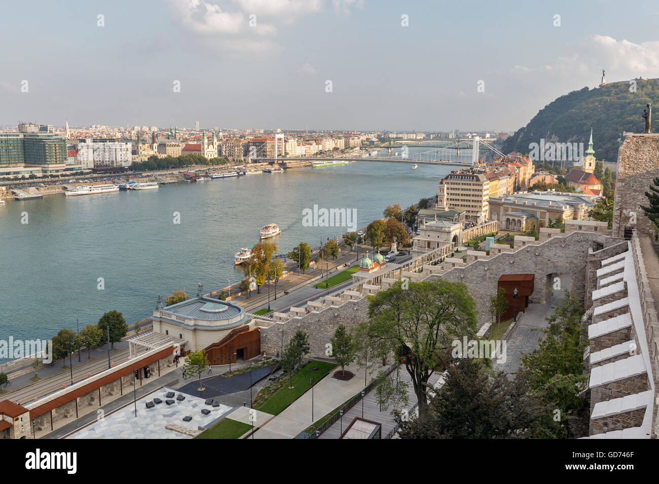 View over Budapest from Buda Castle wall, Hungary Stock Photo - Alamy