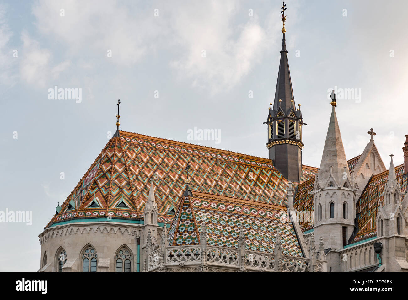Matthias church in Buda Castle district, Budapest, Hungary Stock Photo ...