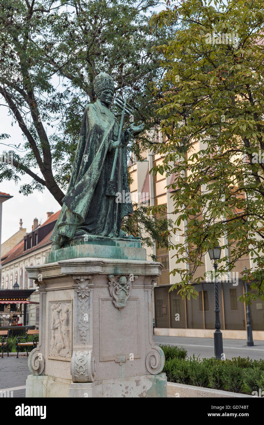 Statue of Innocent XI Pope in Budapest, Hungary Stock Photo - Alamy