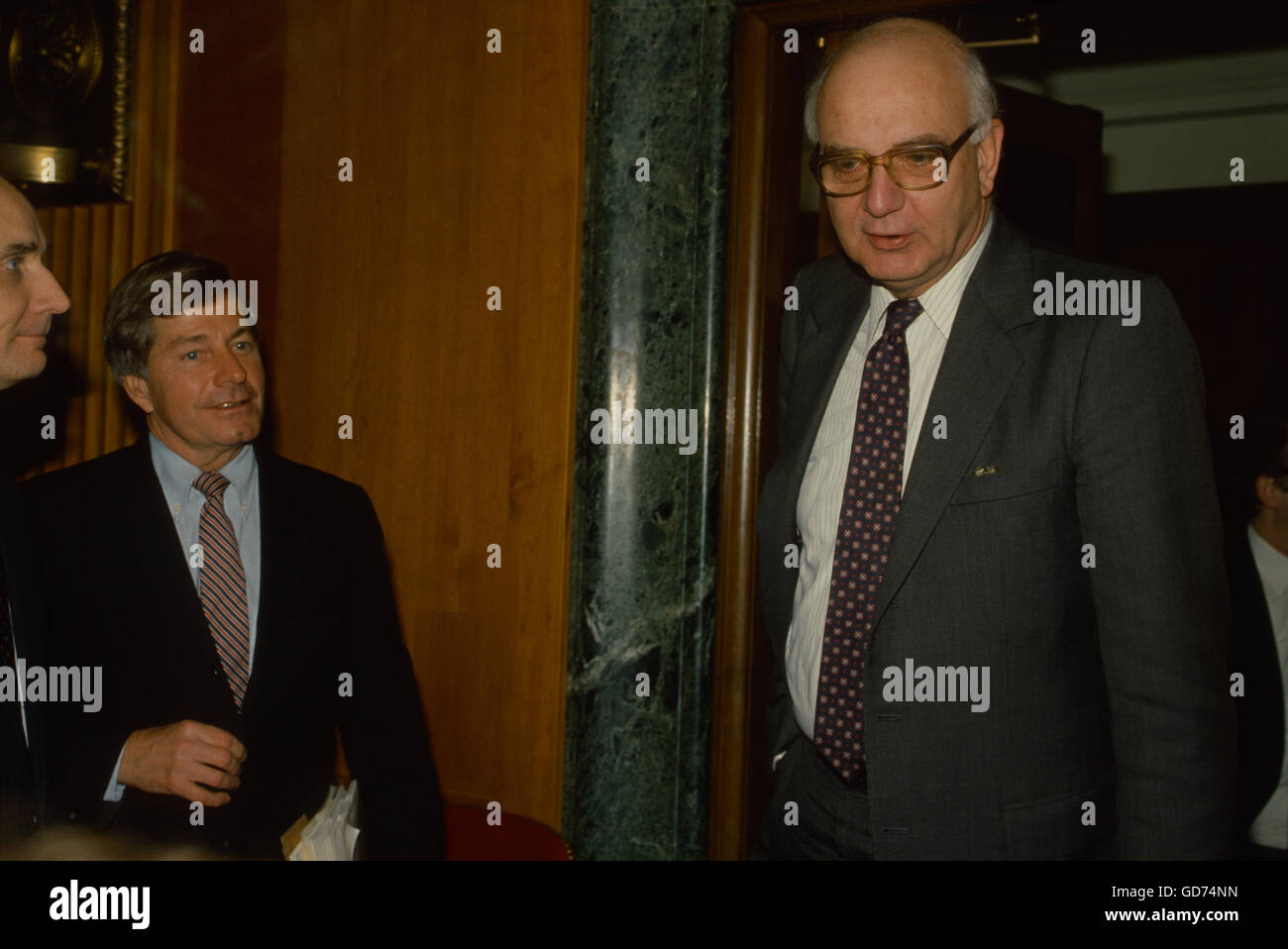 Paul Volcker Chairman Of The Federal Reserve Photo taken 1986 no exact ...
