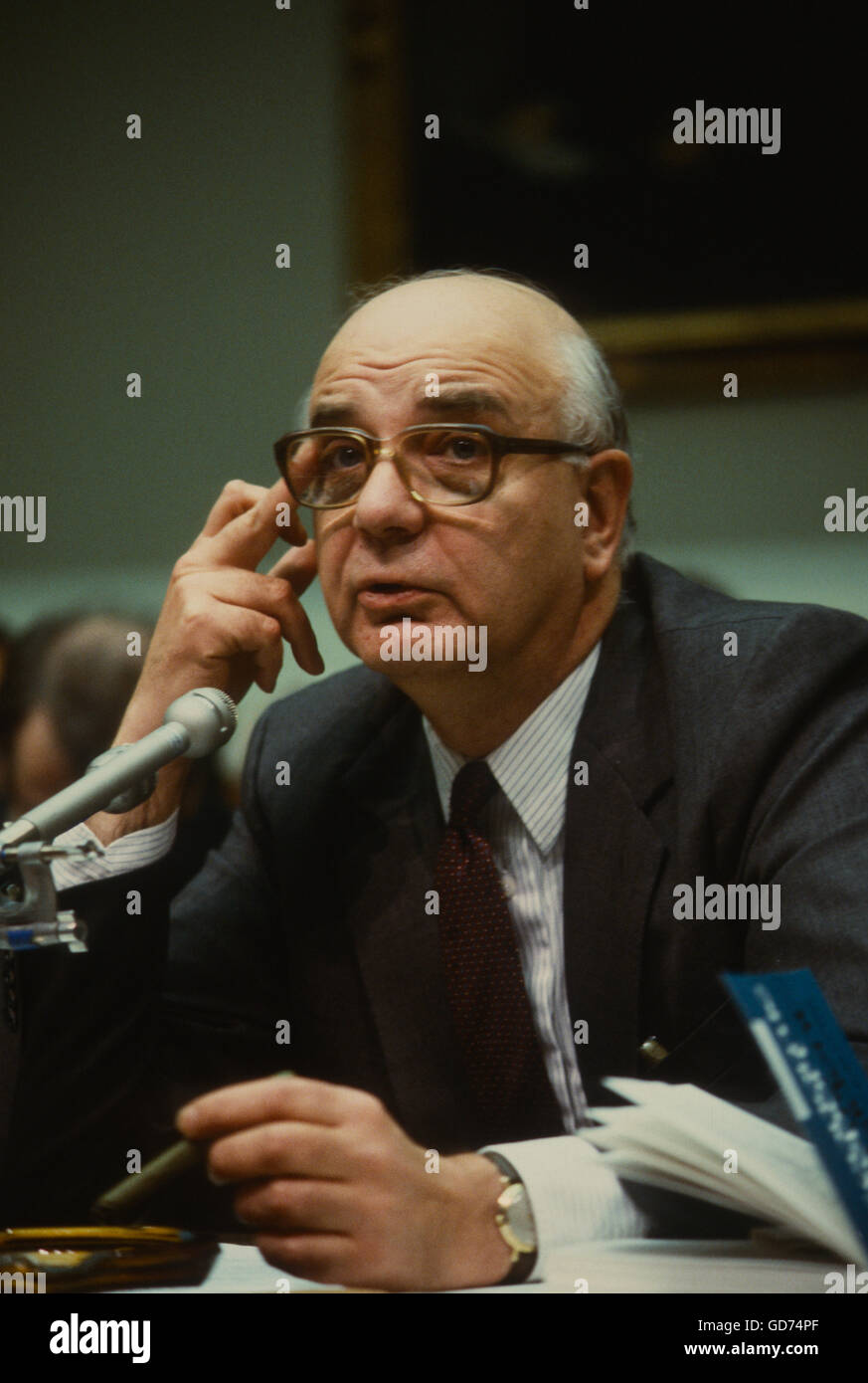 Paul Volcker Chairman Of The Federal Reserve Photo taken 1986 no exact ...