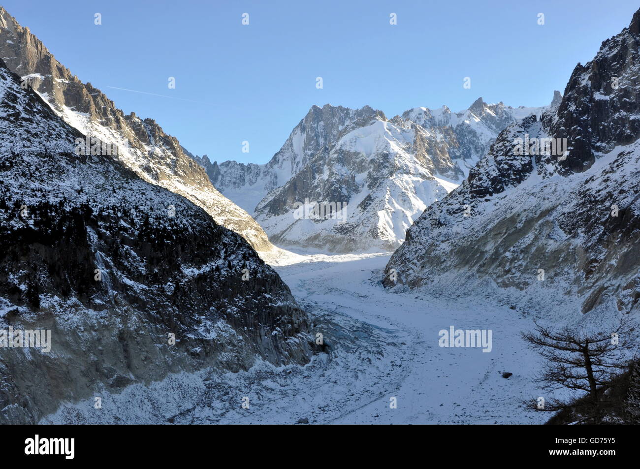 Snow Mountain in Chamonix Stock Photo - Alamy