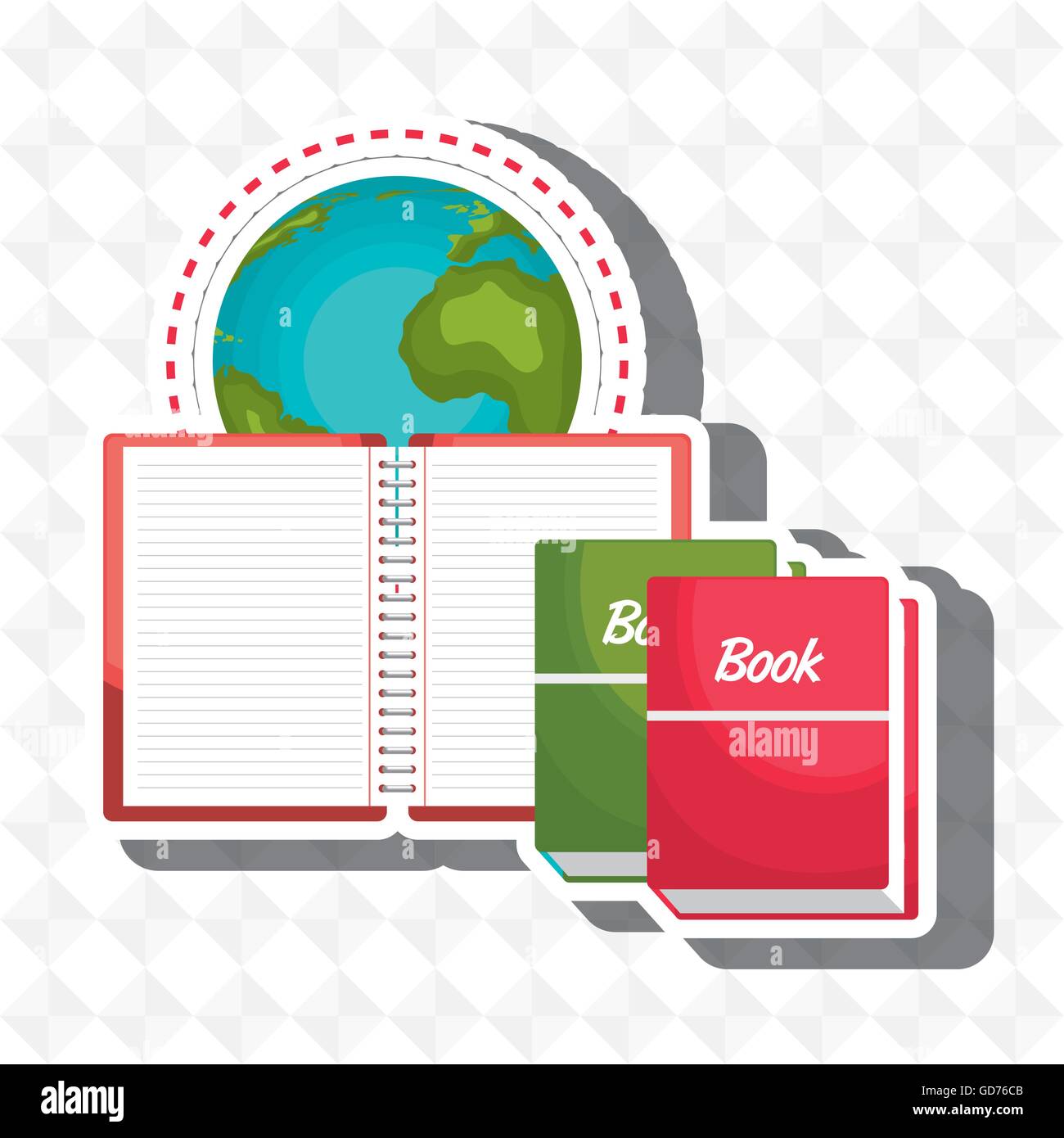 world and books isolated icon design Stock Vector Image & Art - Alamy
