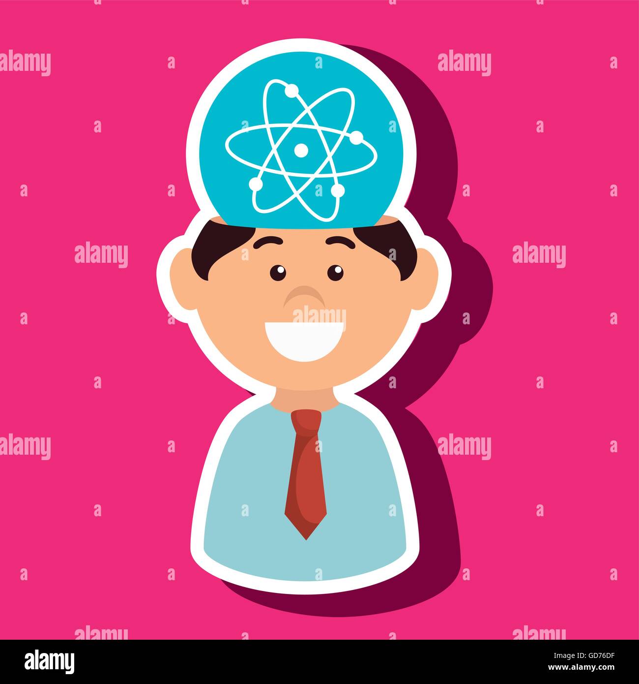 man physics idea isolated icon design Stock Vector Image & Art - Alamy