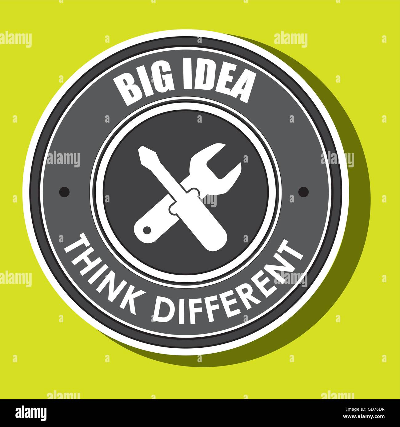 Individual thinking conceptual illustration Stock Vector Images - Alamy