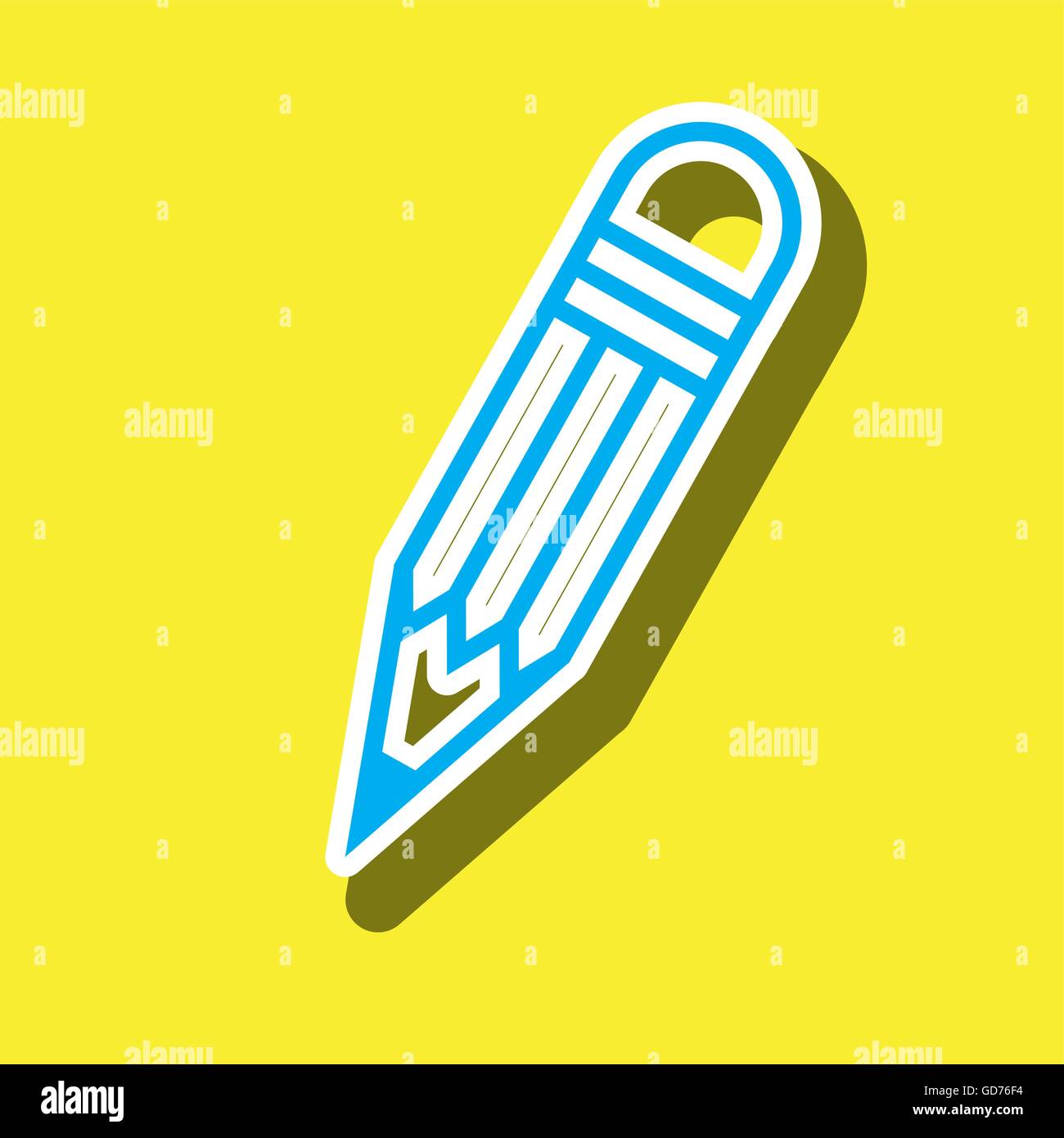 symbol of pencil isolated icon design Stock Vector Image & Art - Alamy