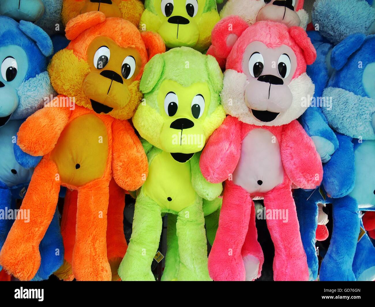 Colorful stuffed toy animals Stock Photo - Alamy