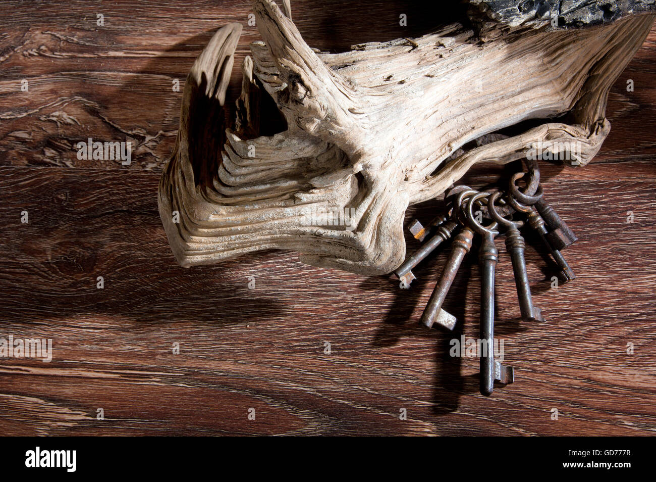 Ancient keys . Once they could open different locks Stock Photo - Alamy