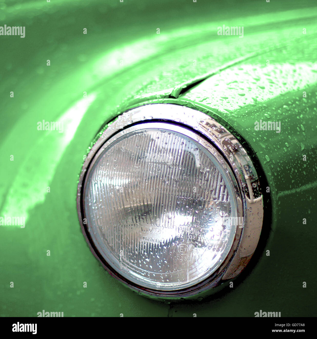 Pink Cab Head Light Stock Photo - Alamy