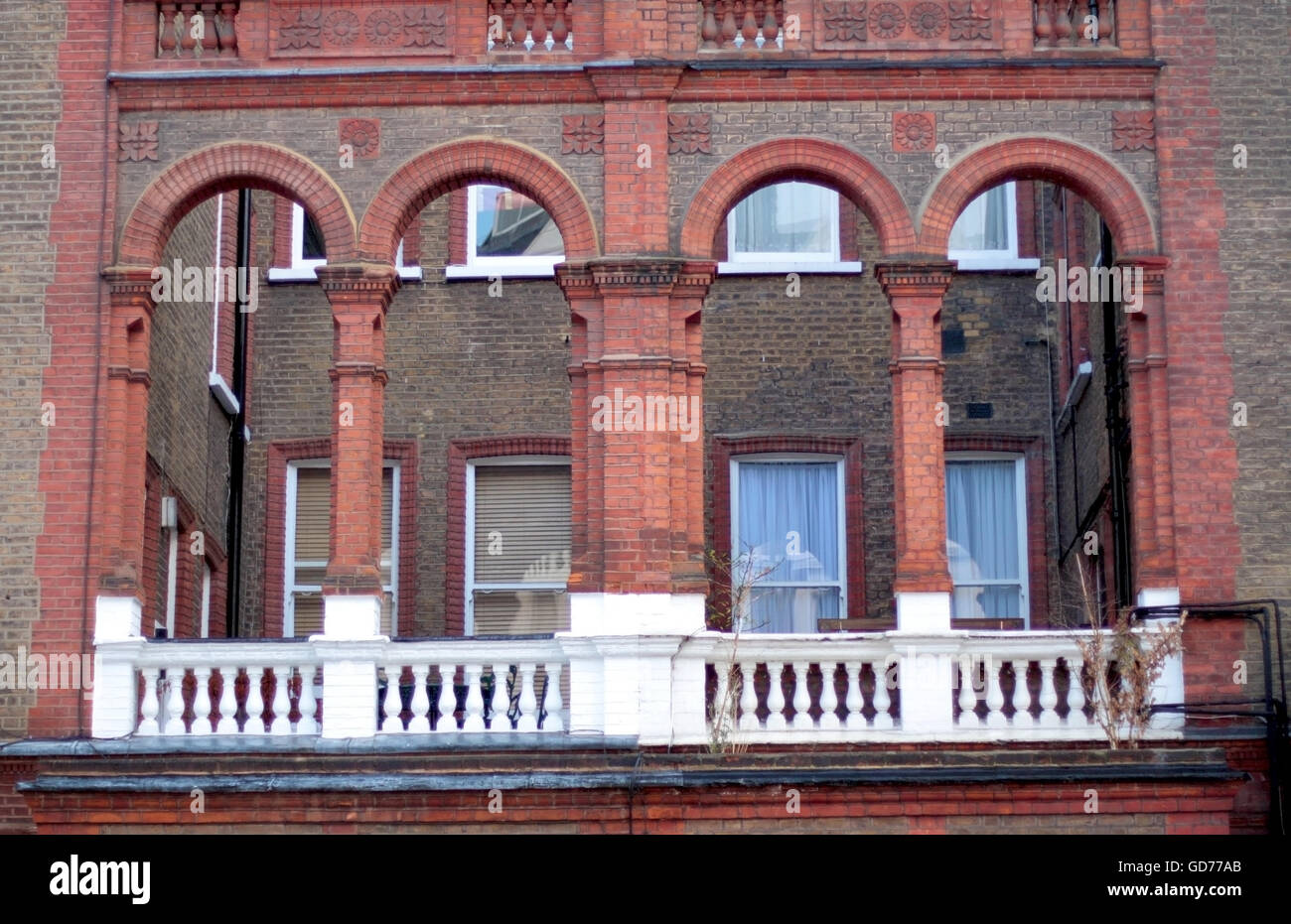 Detail of London building facade Stock Photo - Alamy