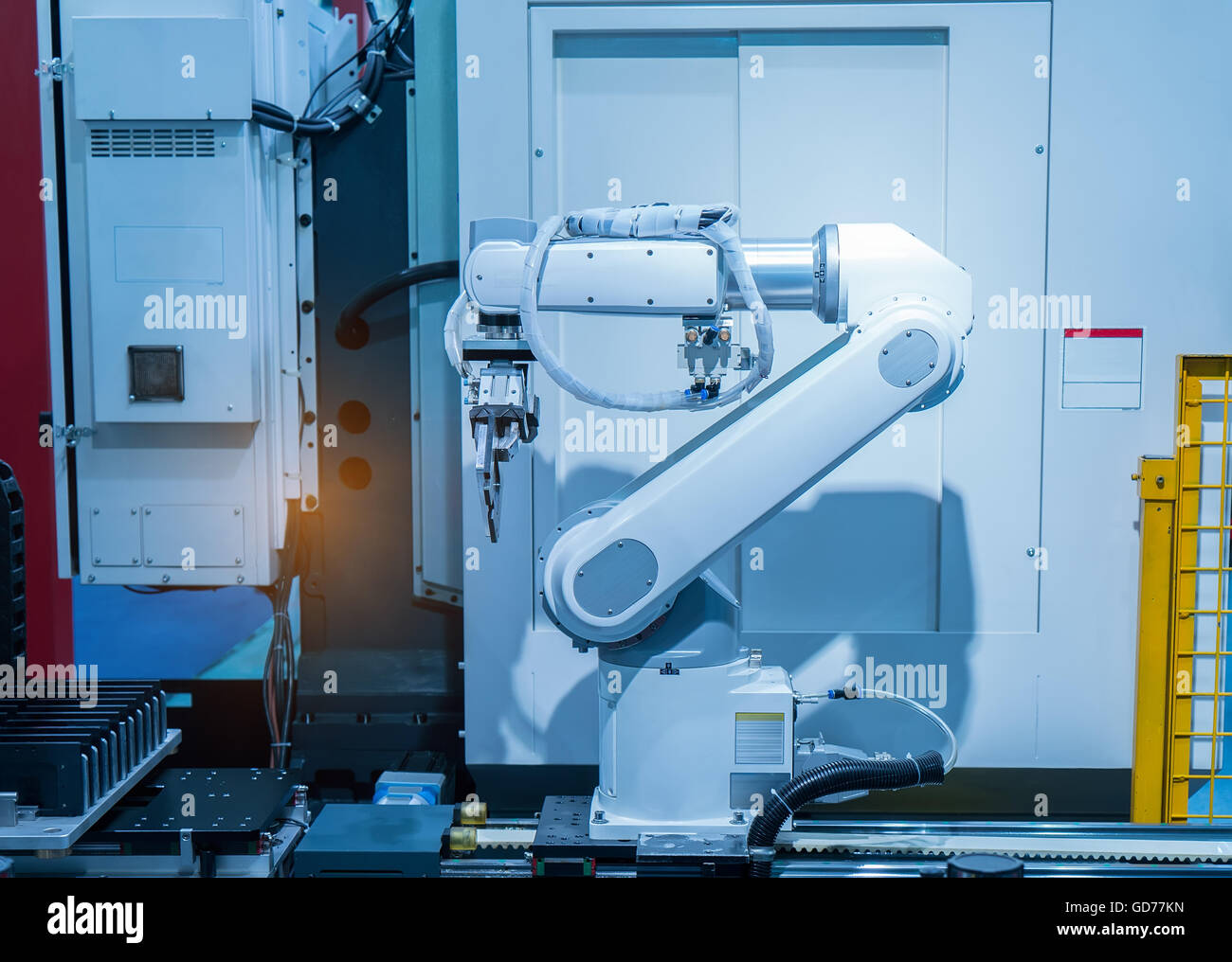 robotic hand machine tool at industrial manufacture factory Stock Photo ...