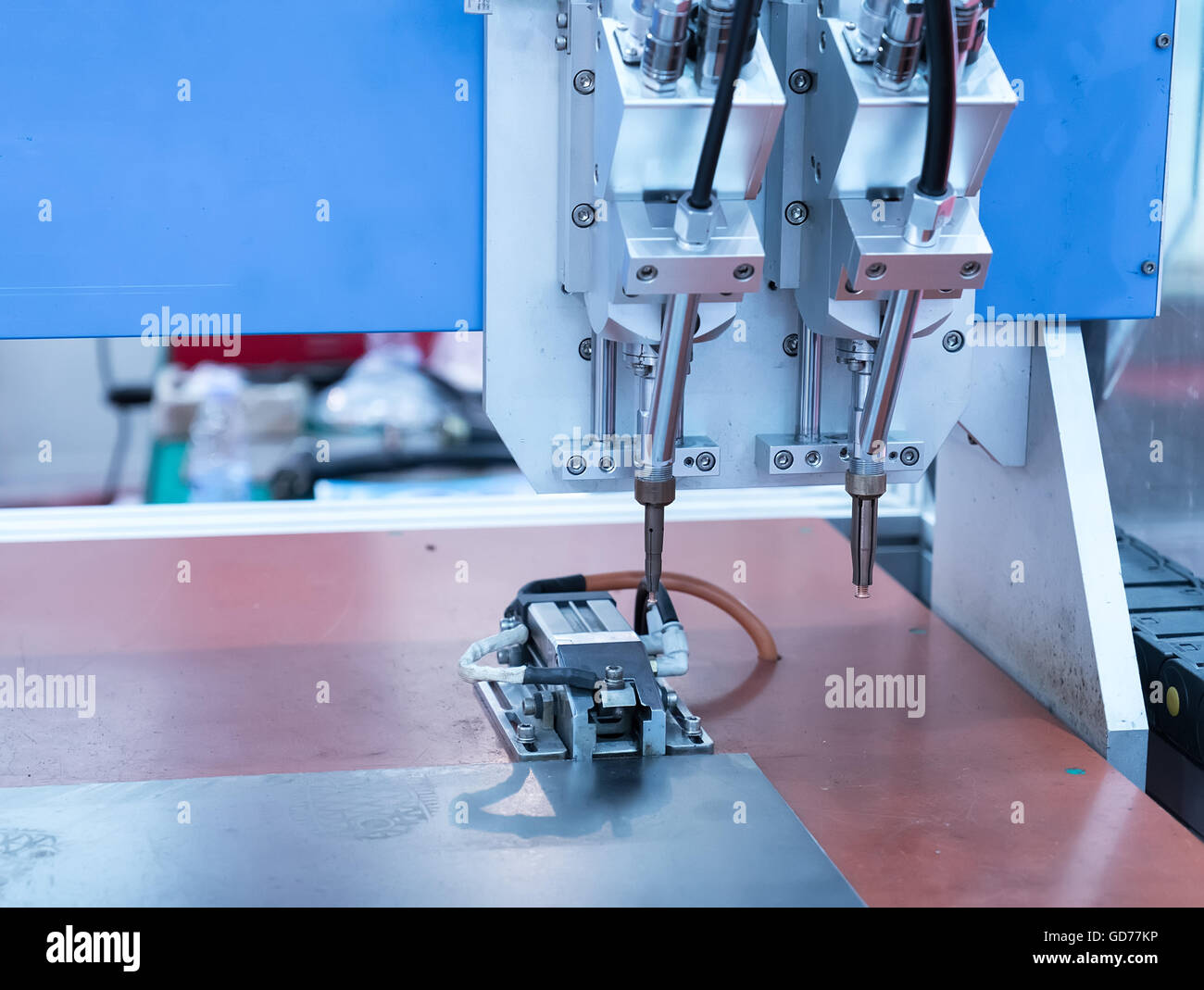 robotic hand machine tool at industrial manufacture factory Stock Photo ...