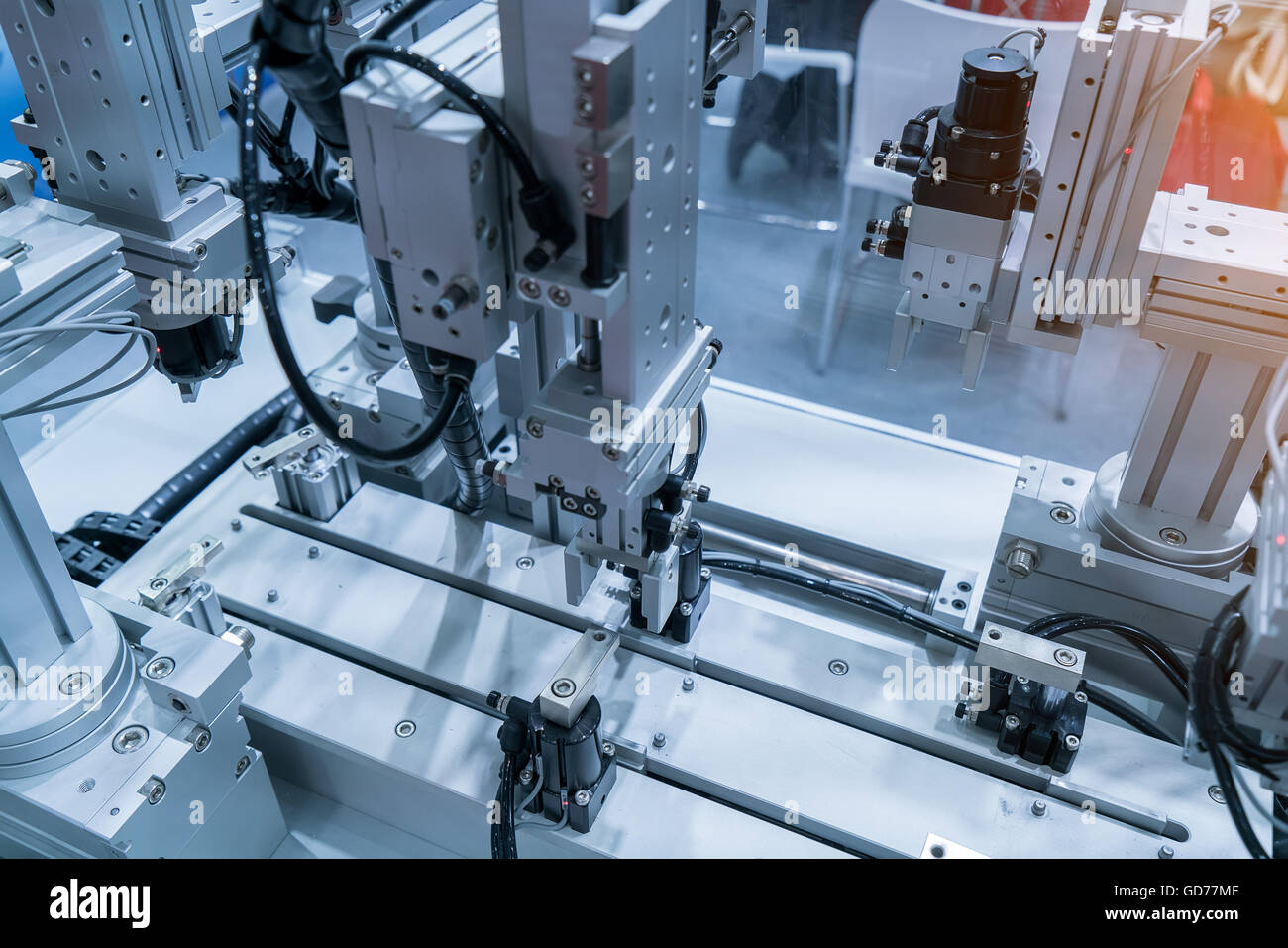 robotic hand machine tool at industrial manufacture factory Stock Photo ...