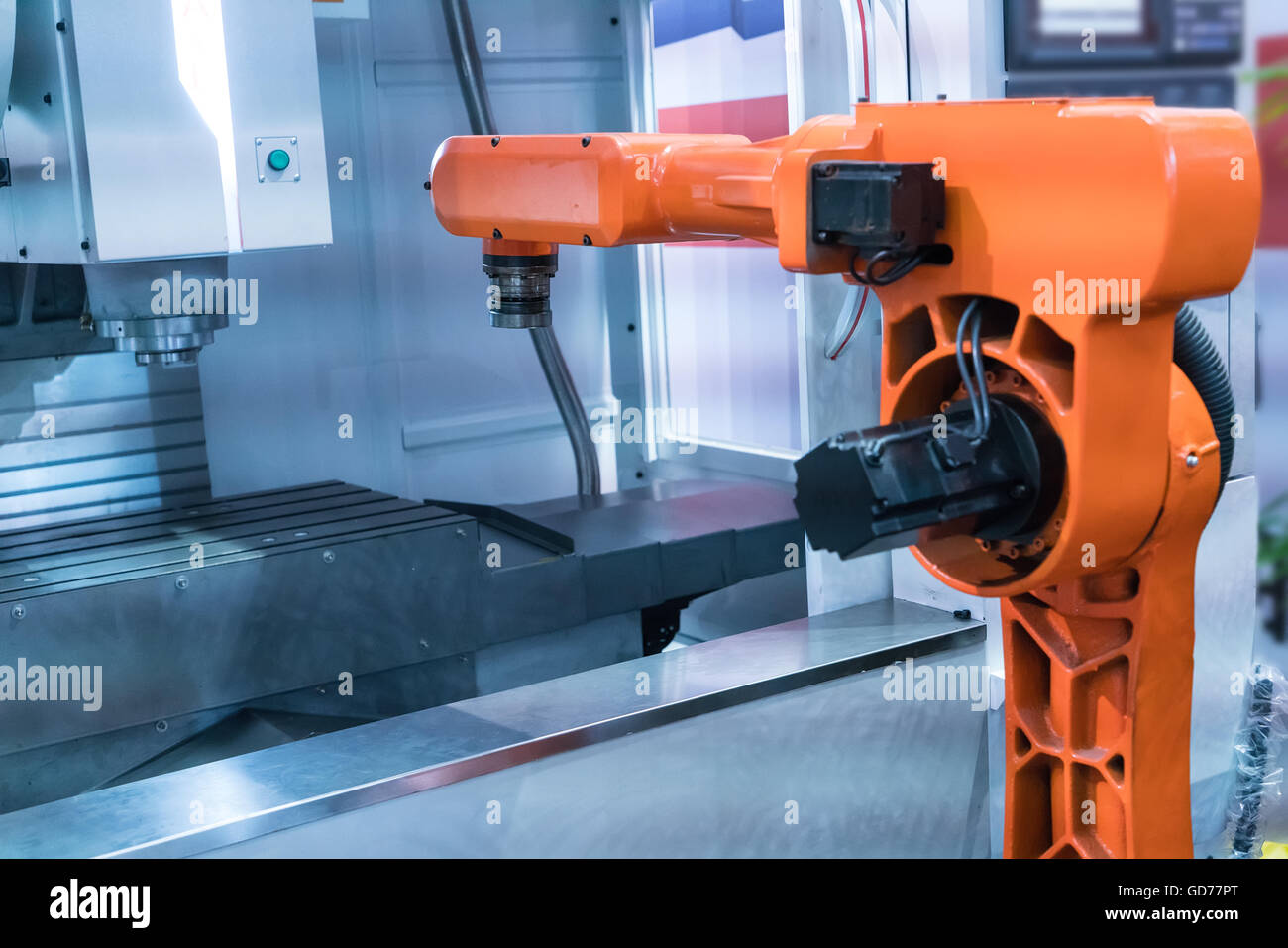 robotic hand machine tool at industrial manufacture factory Stock Photo ...