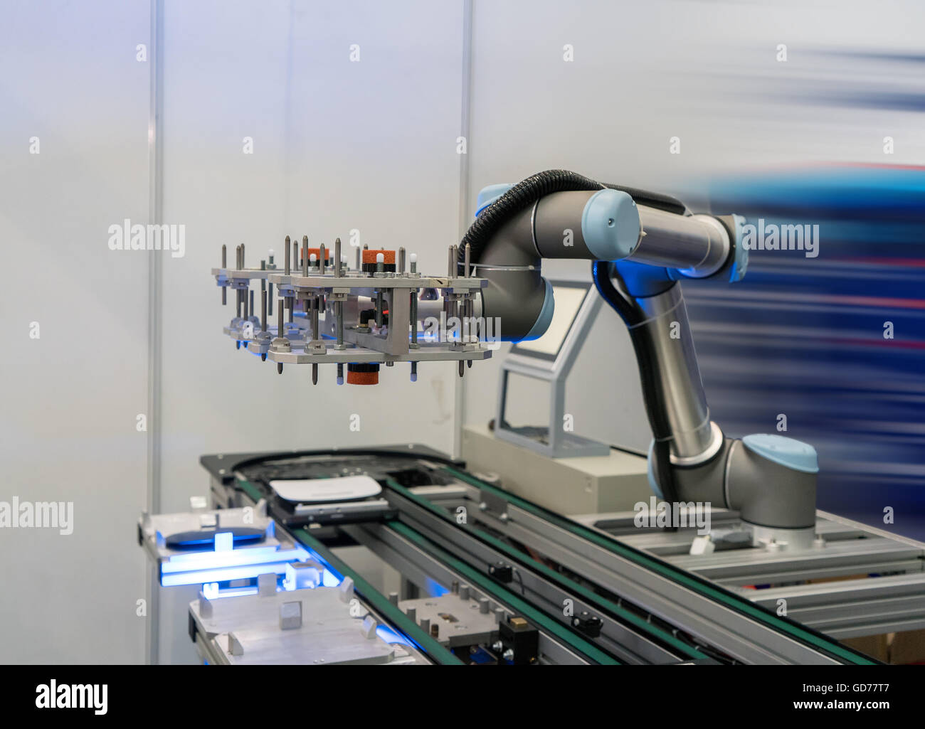 robotic hand machine tool at industrial manufacture factory Stock Photo ...