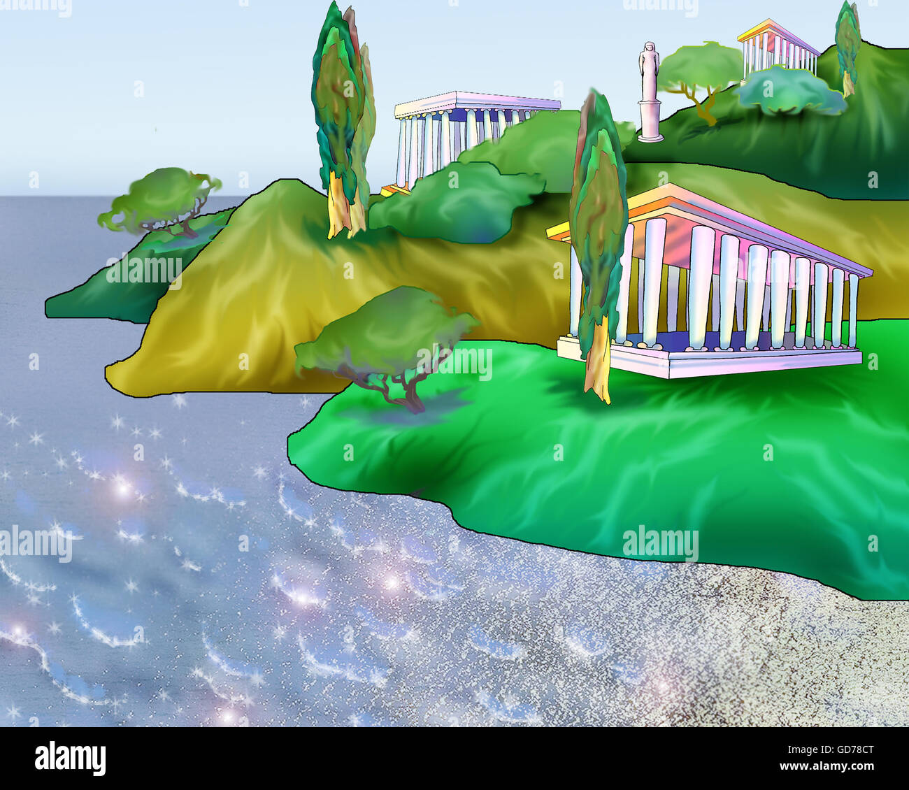 Atlantis lost city ancient hi-res stock photography and images - Alamy