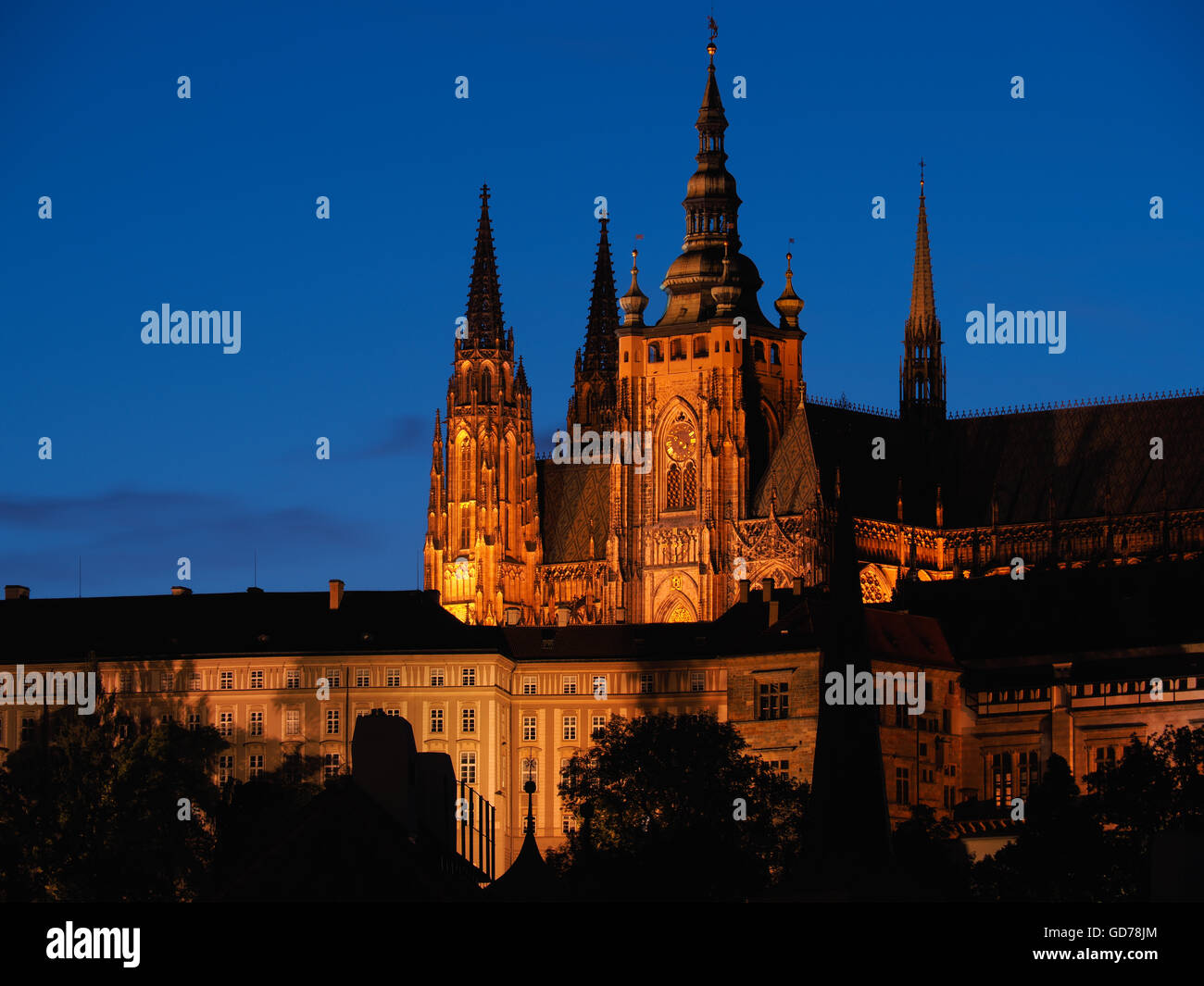 Prague castle sunset light hi-res stock photography and images - Alamy