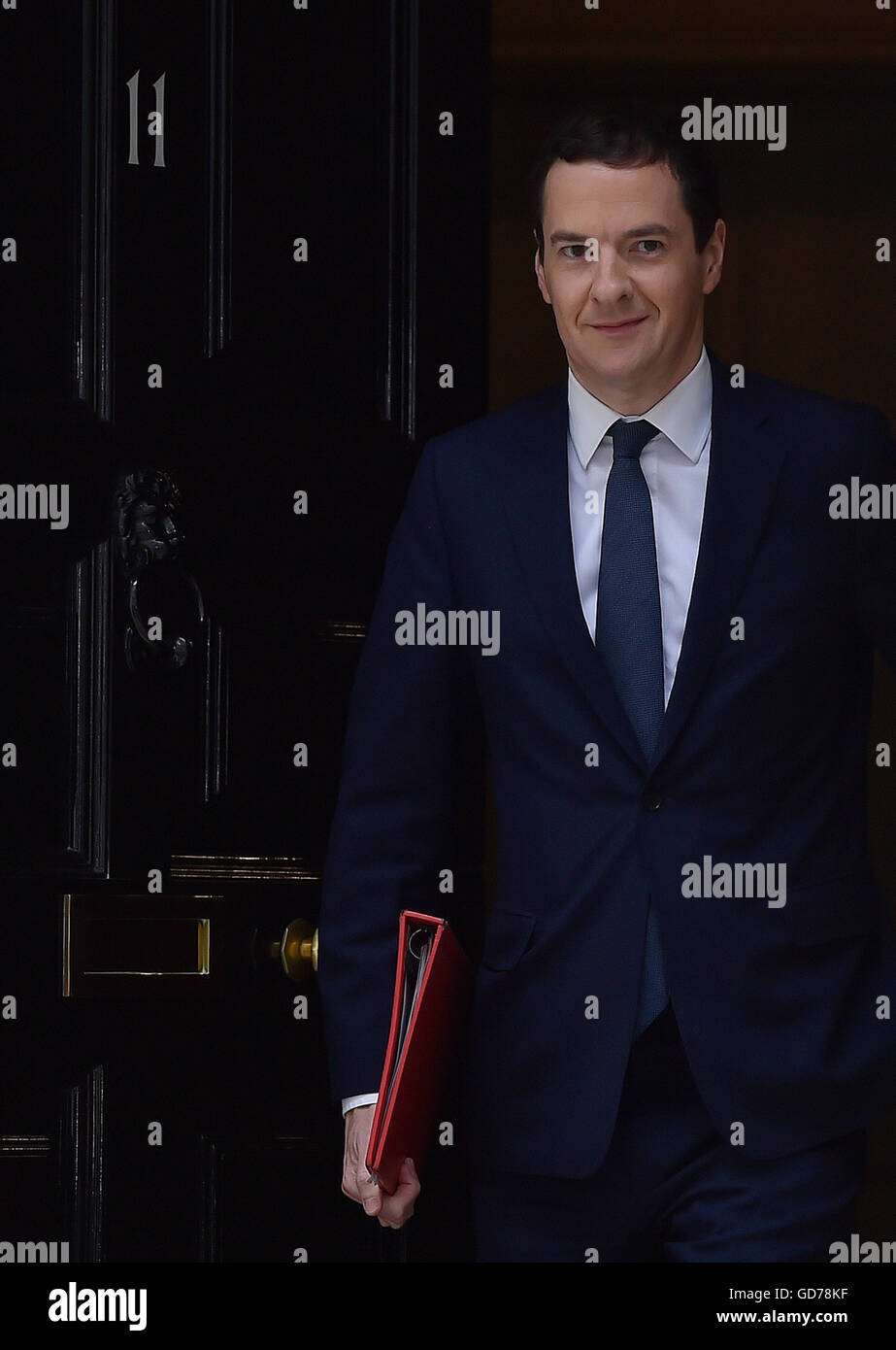 Chancellor George Osborne leaves 11 Downing Street, London, on the day ...
