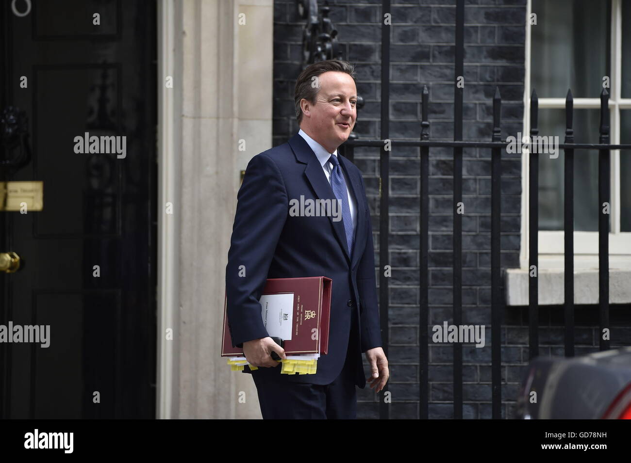 David Cameron leaves 10 Downing Street in London for the House of ...